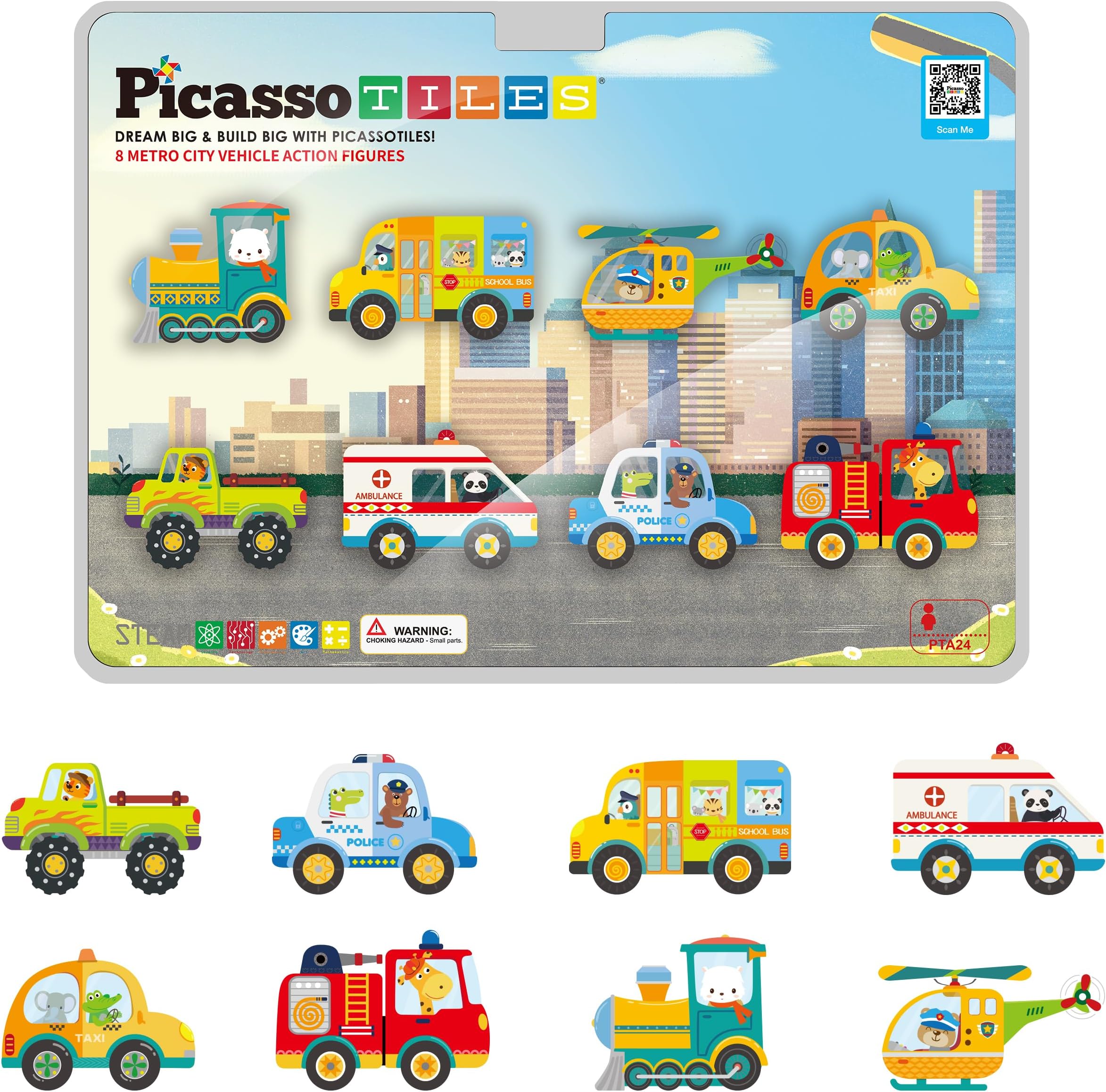 Picasso Toys PTB100 100pcs Hedgehog Shape 3D Building Blocks Tiles Farm ...