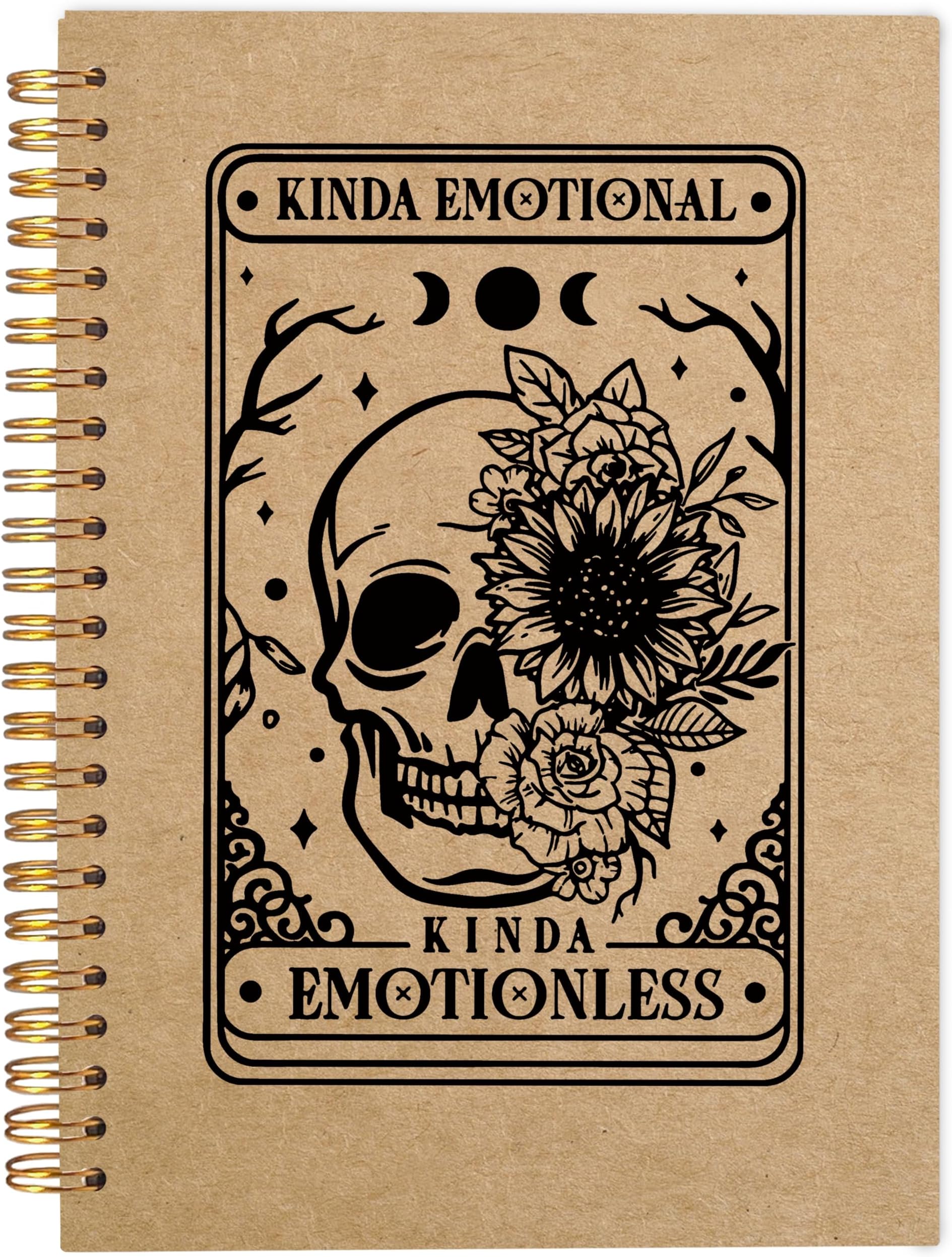 Amazon.com : Ecezatik Floral Skull Notebook, Goth Gothic Notebook ...