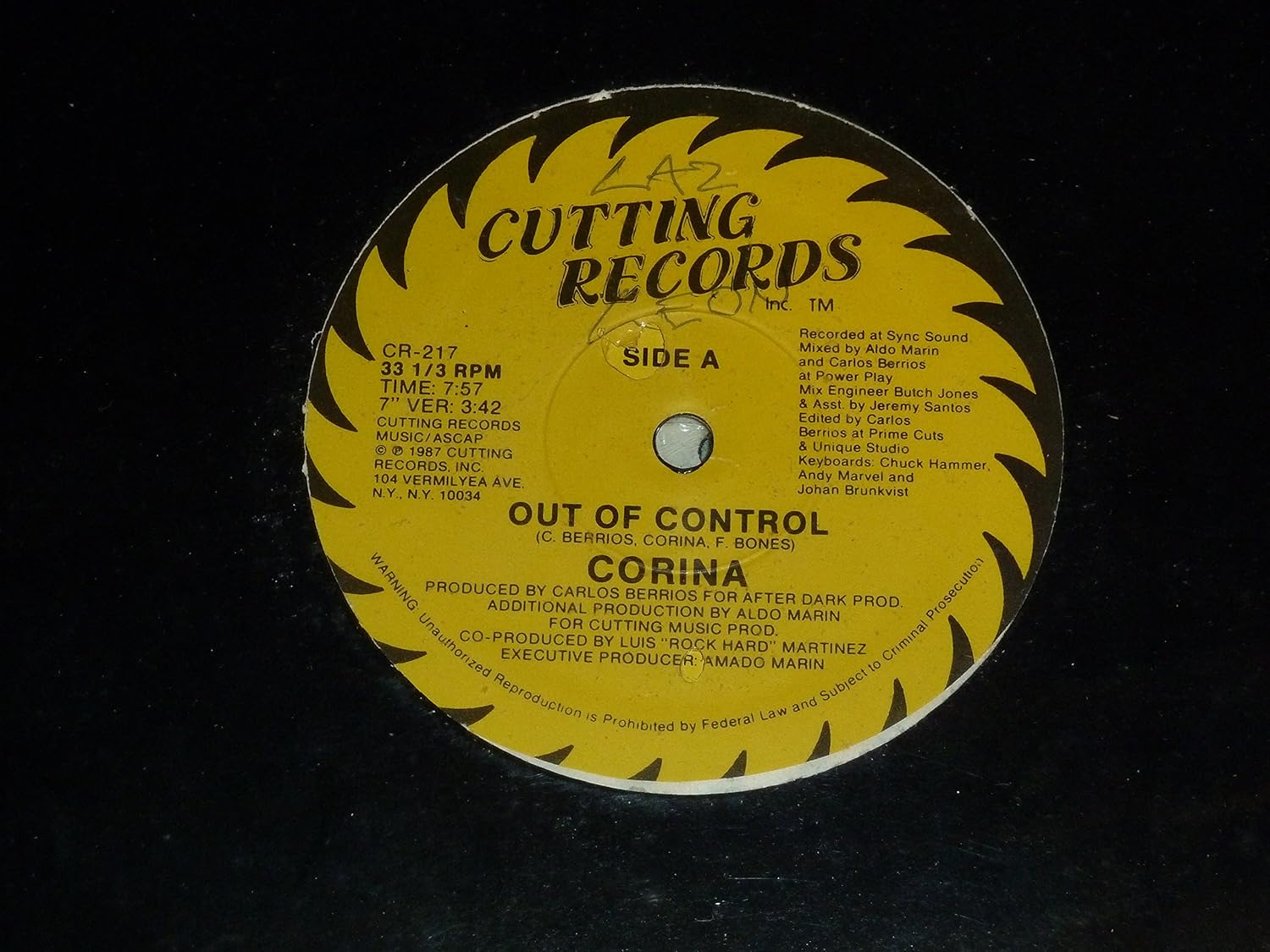 Amazon.com: Corina - Out Of Control - Cutting Records - CR-217: CDs & Vinyl