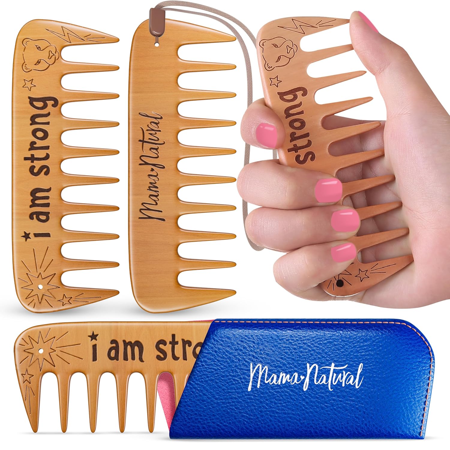 Amazon.com : Mama Natural Strong Birth Comb - Labor Comb With Wide ...
