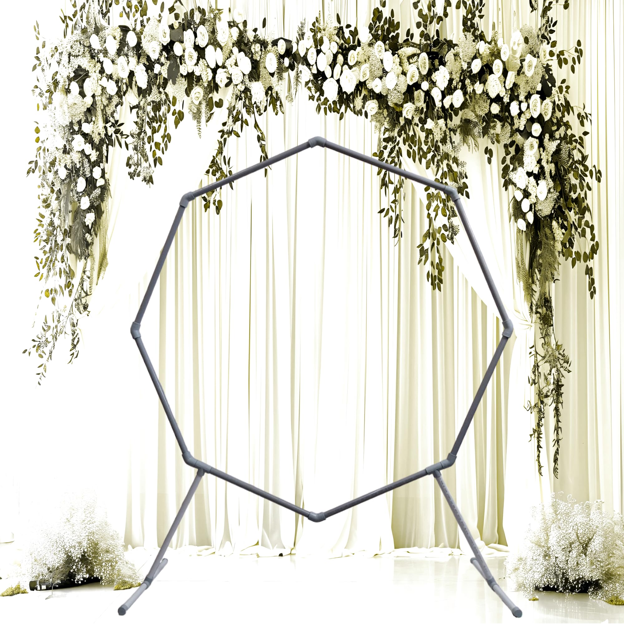 Octagon Outline Dotted Octagon Shape Flat PNG & SVG Design For