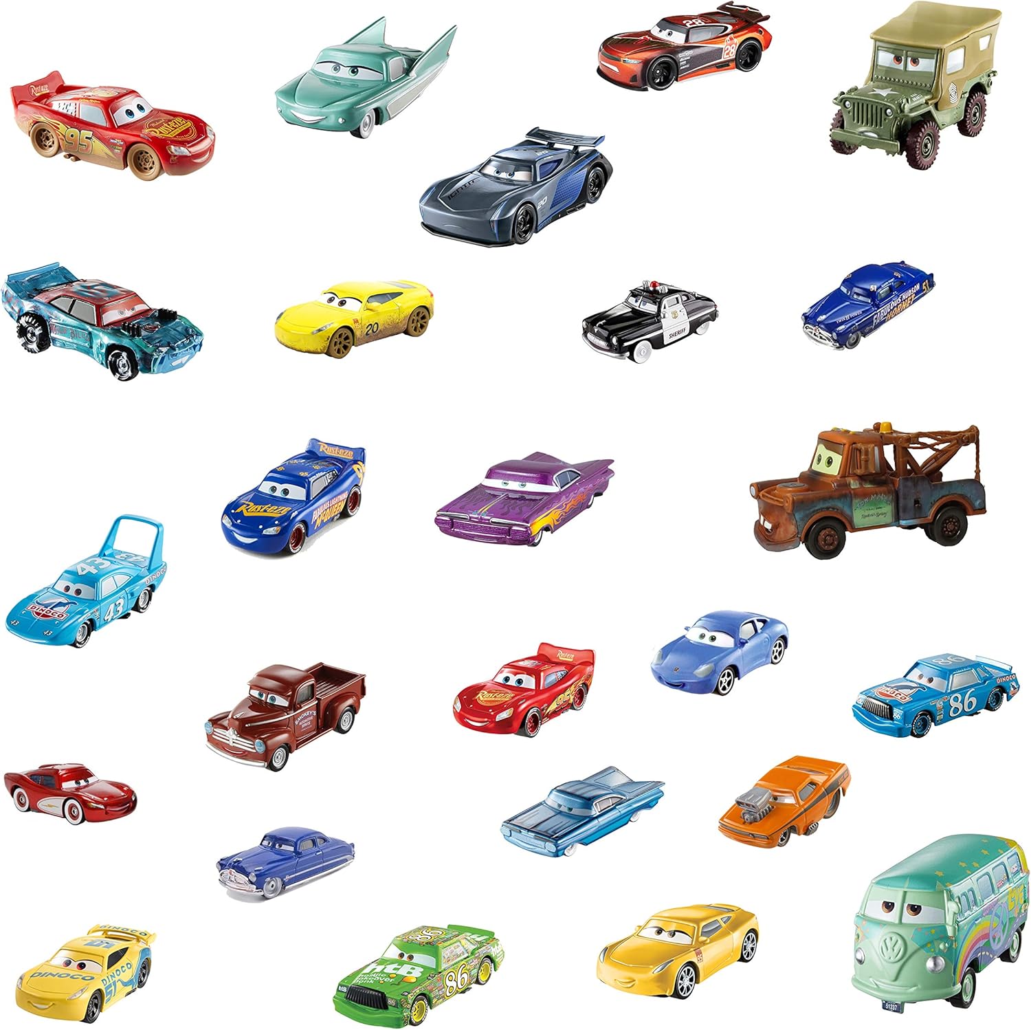 Cars Mattel FGL46 Disney Pixar Basis Collection Mega Set with 10 ...