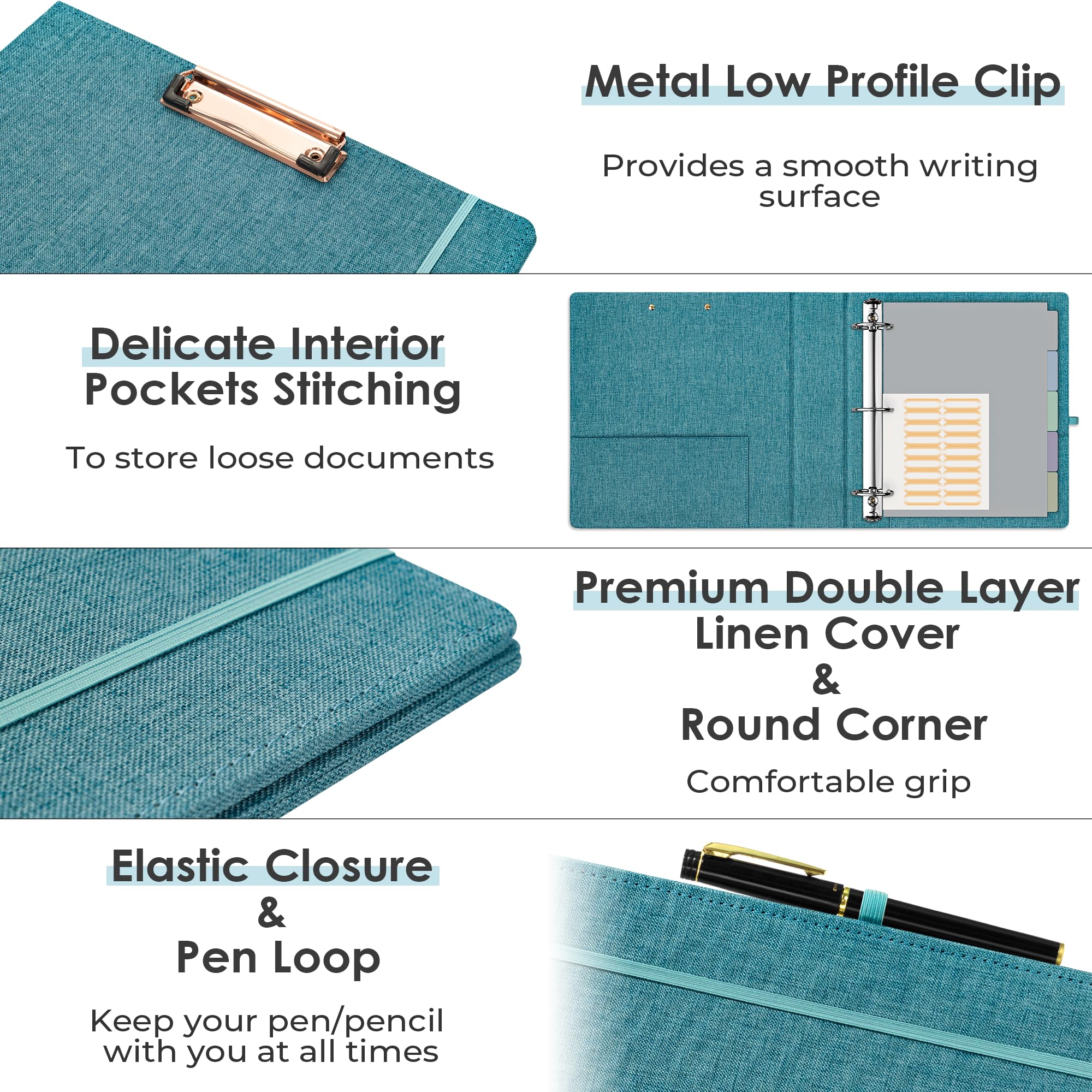 Snapklik.com : EYROZILL 3 Ring Binder 2 Inch, Binder For Letter Size ...