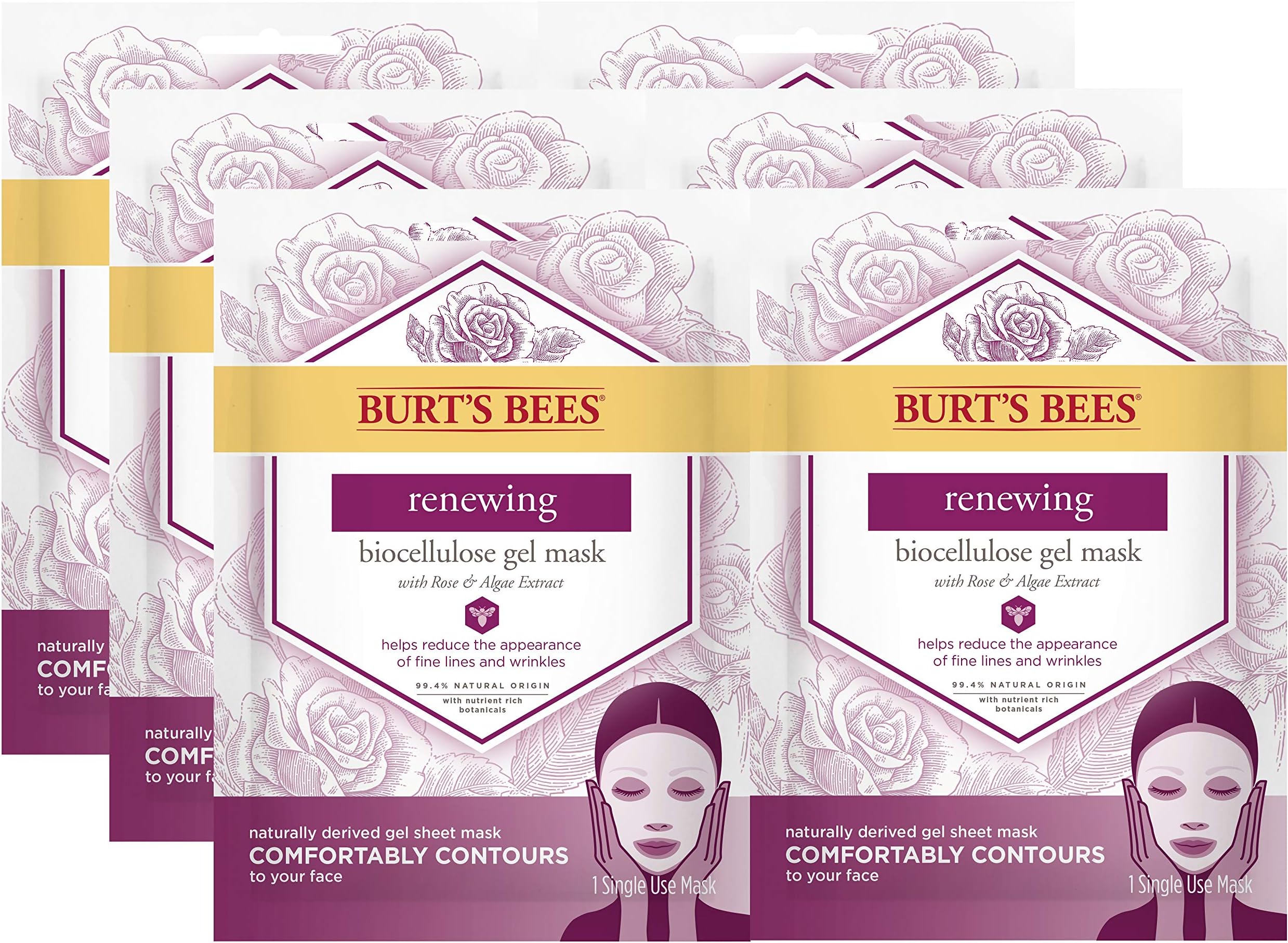 Amazon.com : Burt's Bees Single Use Mask, Rejuvenating Eye : Beauty ...