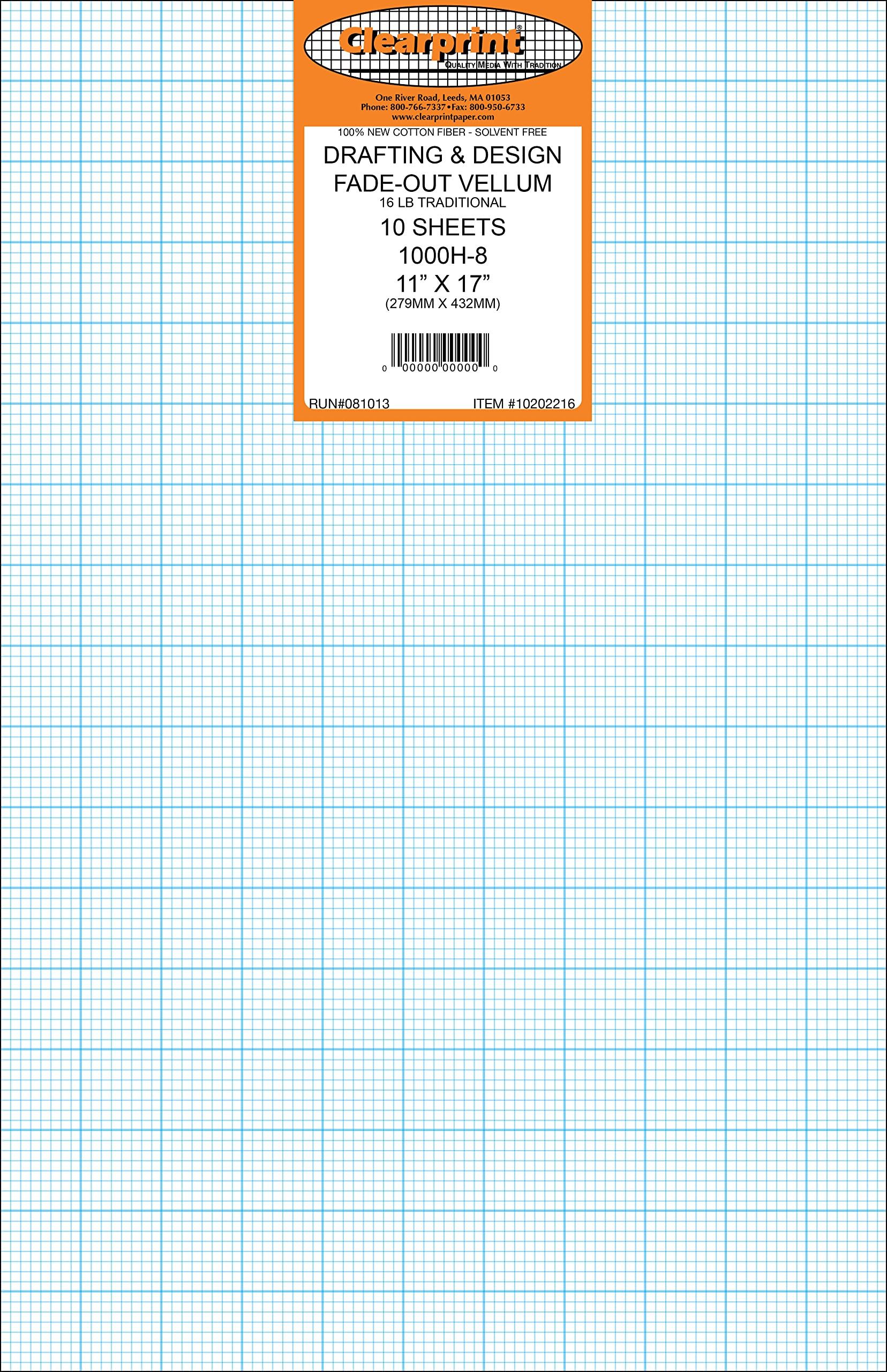 Amazon.com : Clearprint Vellum Pad with 30-Degree Isometric Fade-Out ...