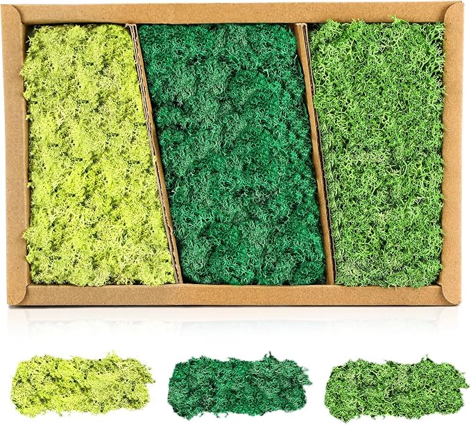 200 g Artificial Moss for Crafts and Decorating, Artificial Moss for ...