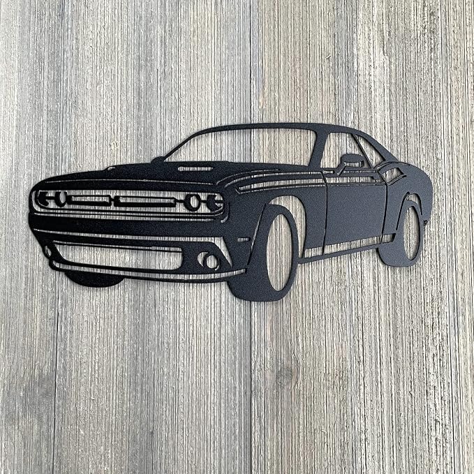 Amazon.com: Dodge Challenger Metal Sign Cutout : Home & Kitchen