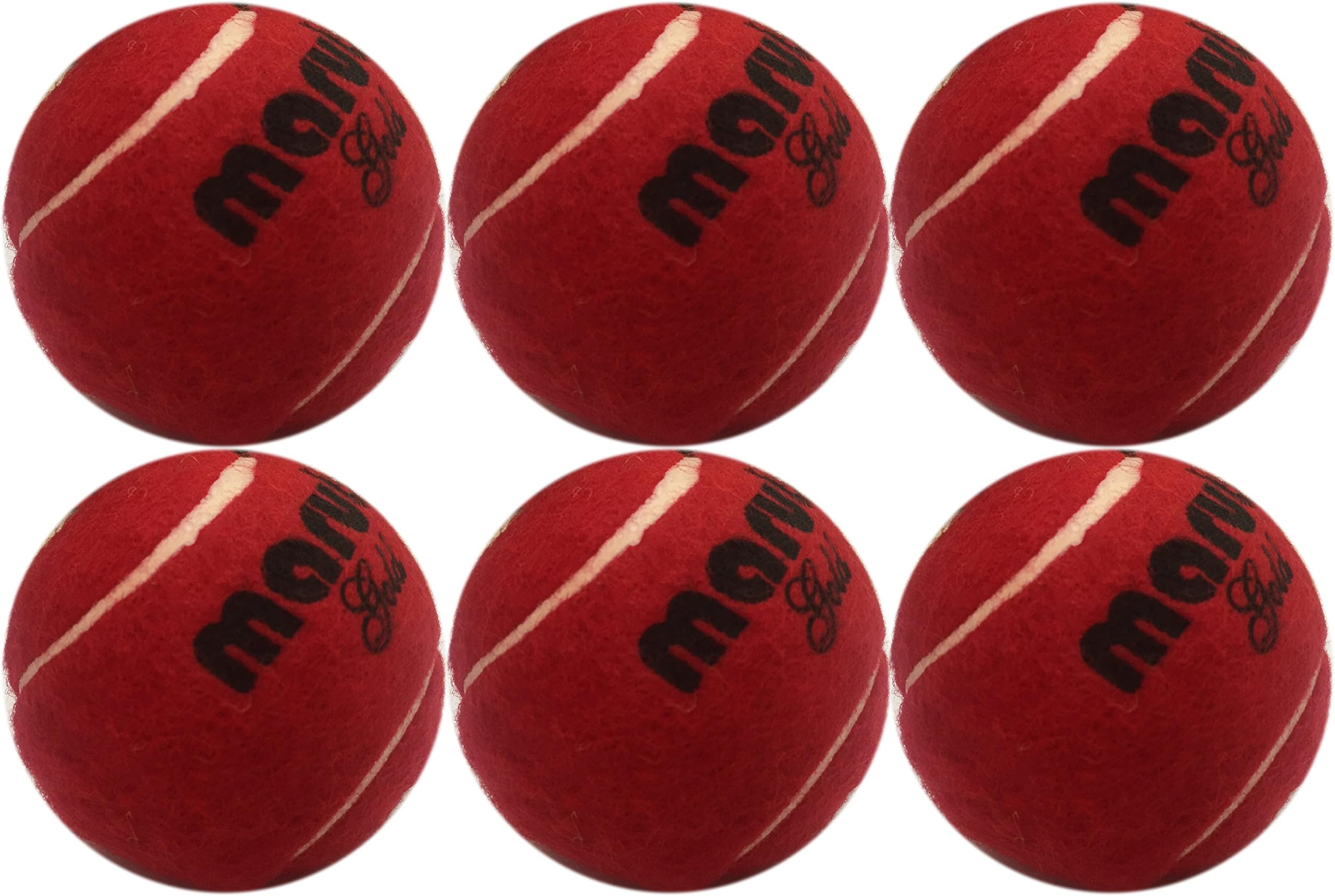 Buy HRS Maruti Gold Heavy Weight Cricket Tennis Ball - Maroon (Pack of ...
