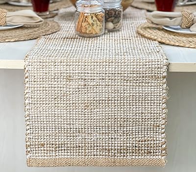 Amazon.com: Chardin home | Natural Jute Table Runner | 13x36 Rustic ...