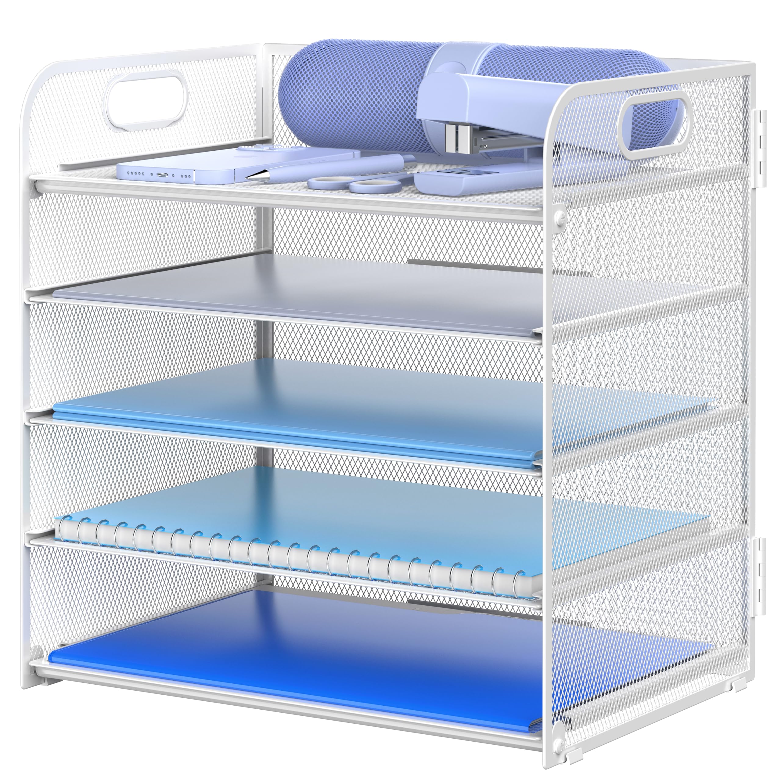 Amazon.com: Letter Tray Paper Organizer 5-Tier Desk Organizer File ...
