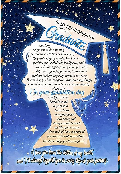 Amazon.com : Graduation Card for Granddaughter, Congratulations Grad ...