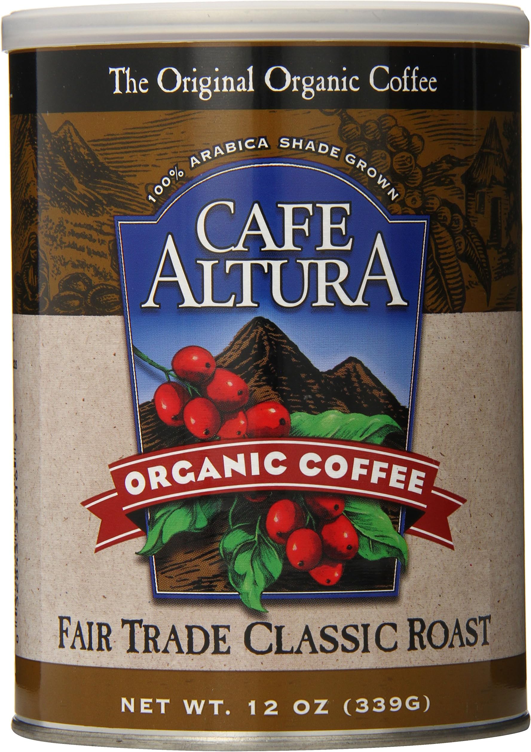 Amazon.com : Cafe Altura Ground Organic Coffee, Fair Trade Classic ...
