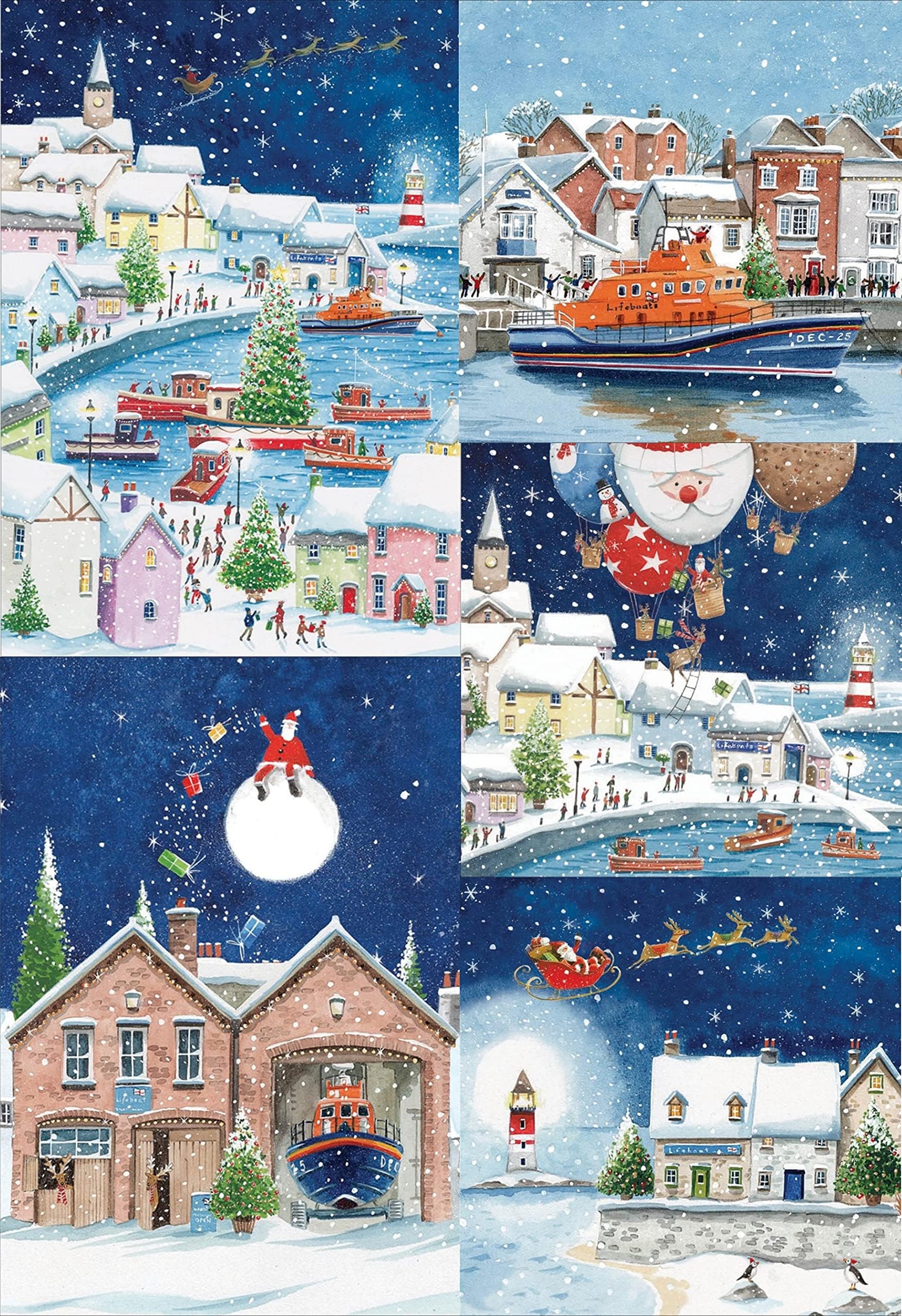 Box of 20 RNLI Charity Christmas Cards : Amazon.co.uk: Stationery ...