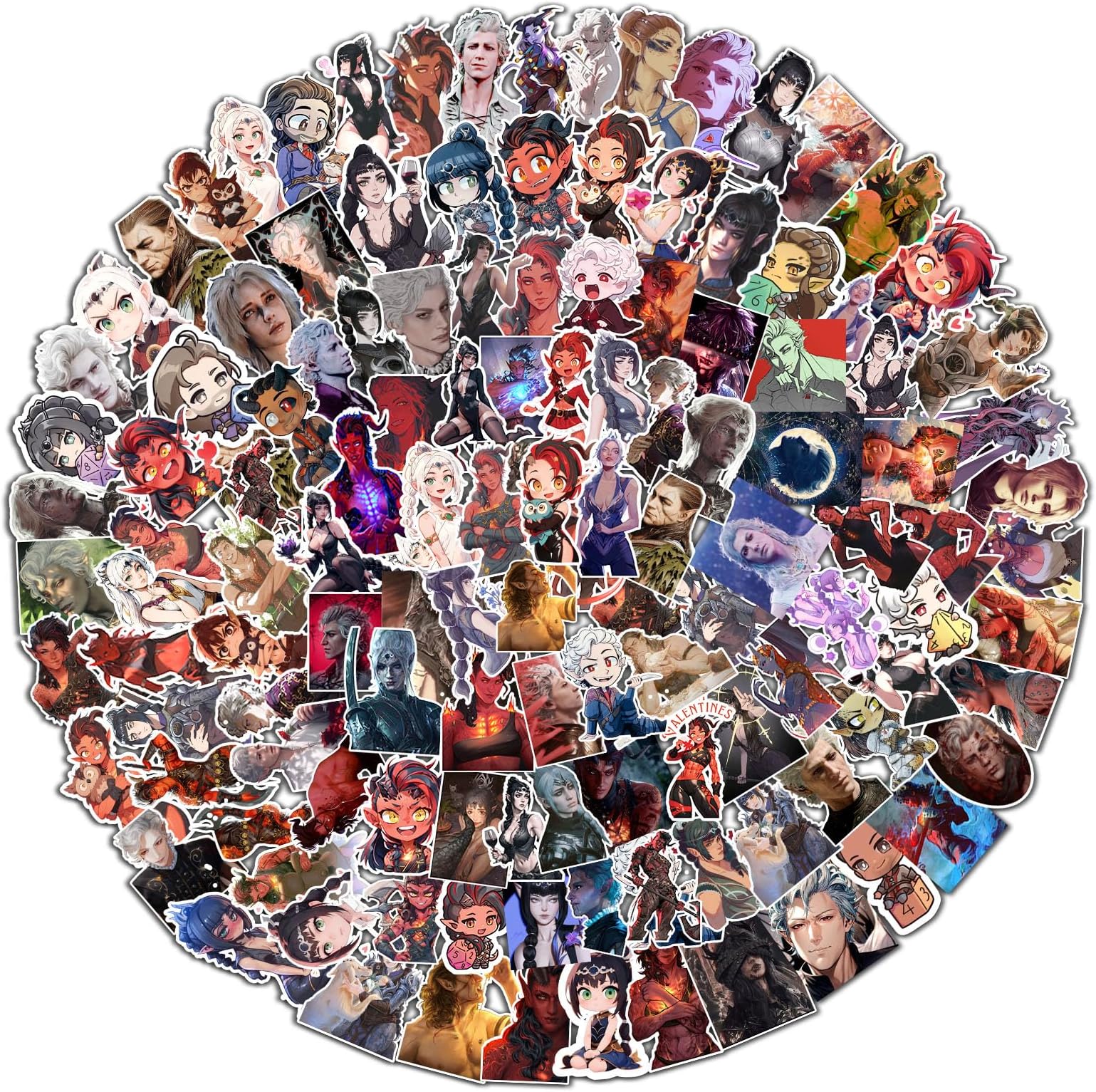 Amazon.com: AYJERY 120PCS BG3 Stickers Cartoon Game Vinyl Waterproof ...