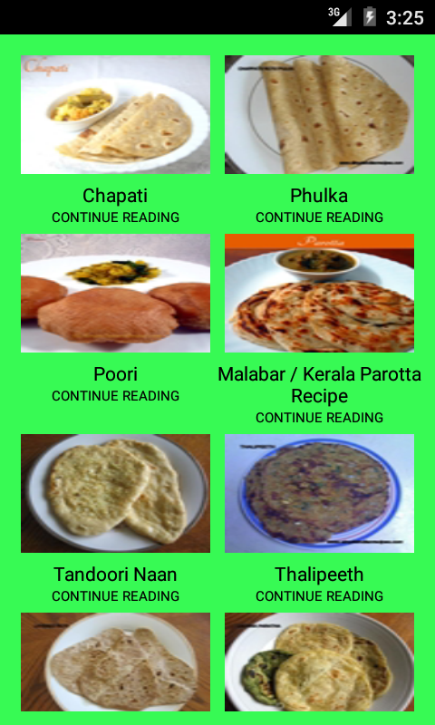 Traditional Roti Varieties - App on Amazon Appstore