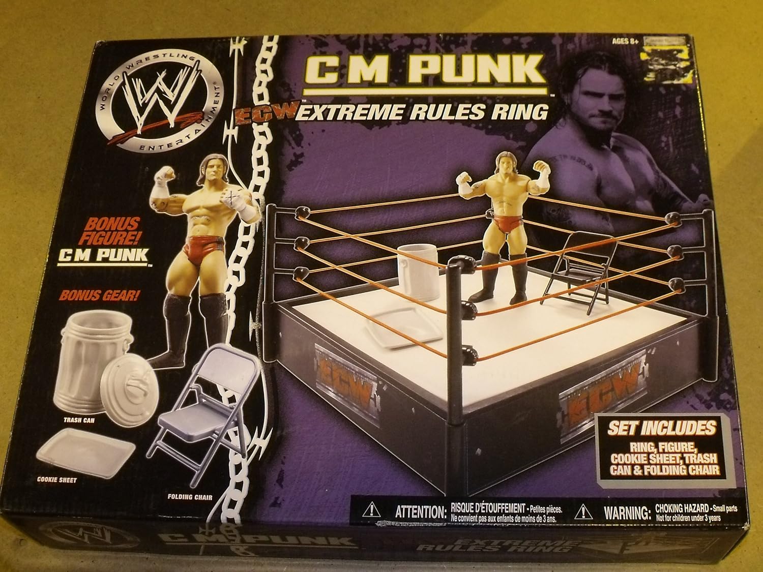 Amazon.com: WWE Wrestling Ring Exclusive Table, Ladder & Chair Ring ...