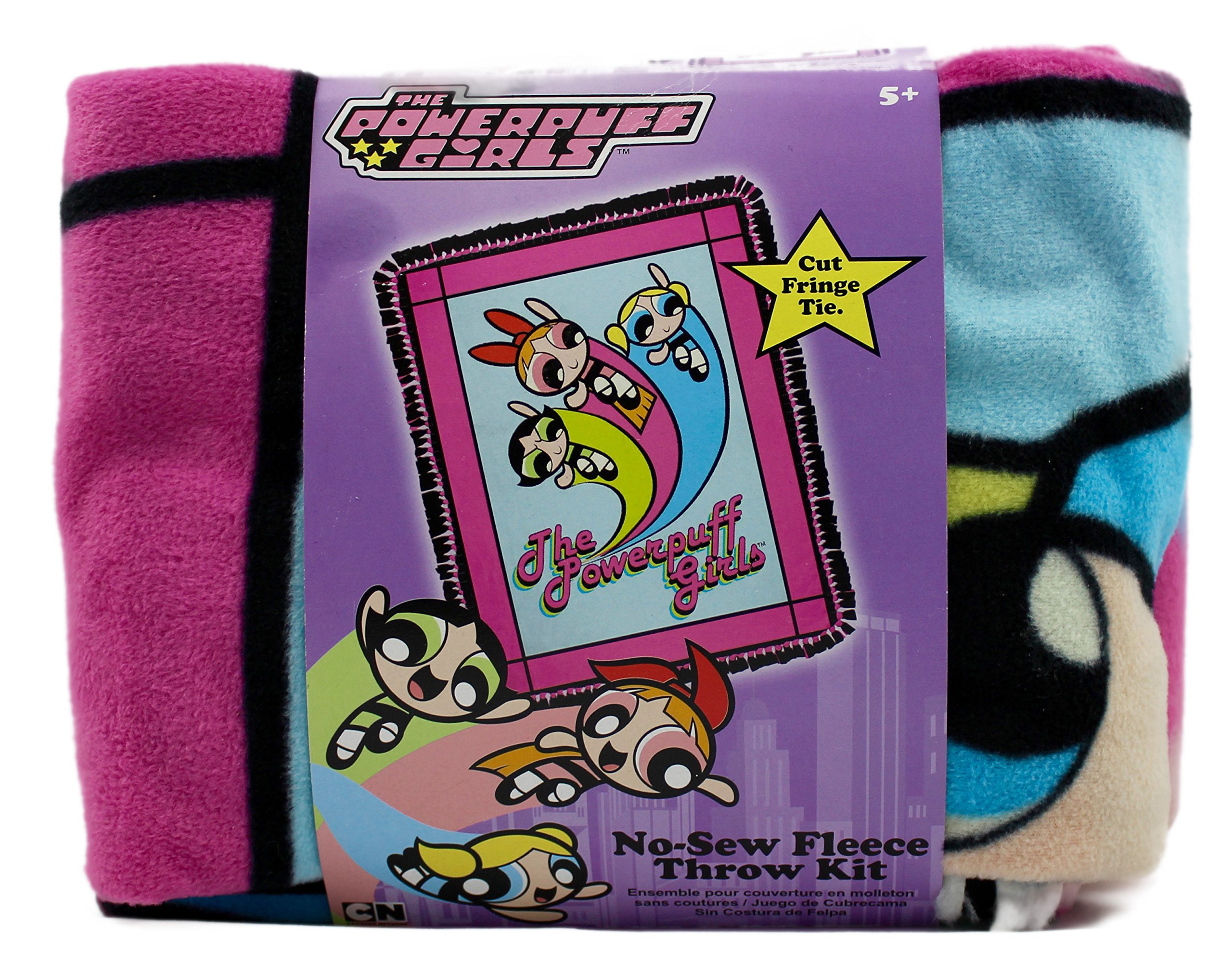 Buy Cartoon Network Powerpuff Girls No Sew Fleece Throw Kit Online at ...