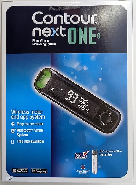 Amazon.com: Bayer CONTOUR NEXT ONE Bluetooth Glucose Meter [1 pack ...