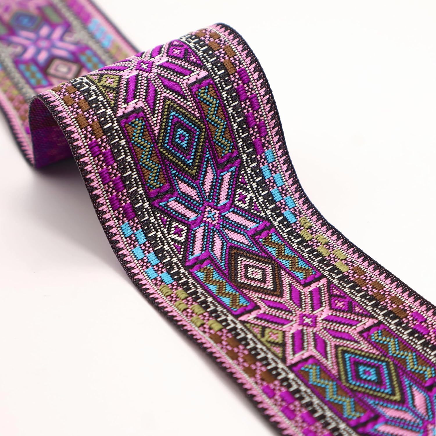 Amazon.com: ZNZAKKA Jacquard Ribbon 5 Yards Embroidered Woven Trim for ...