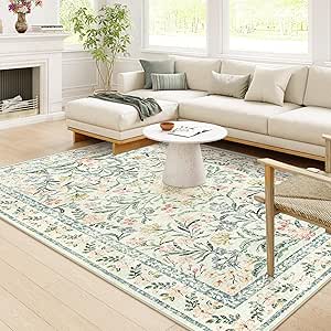 Amazon.com: Wonnitar Large Washable 8x10 Rug, Boho Living Room Rug 8 x ...