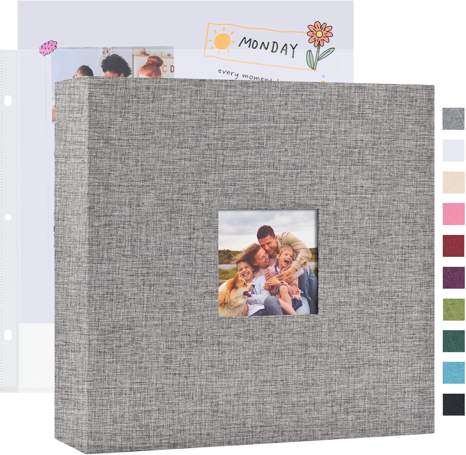 Amazon.com: Mublalbum 12x12 Inch DIY Scrapbook Photo Album with 40 ...