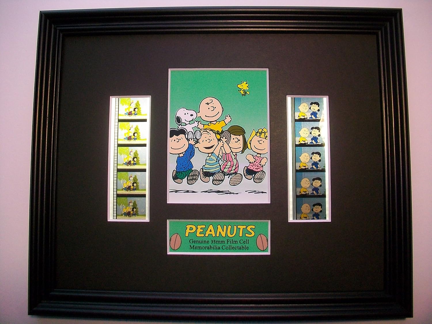 PEANUTS SNOOPY Framed X10 Film Cell Display Collectible Memorabilia ...