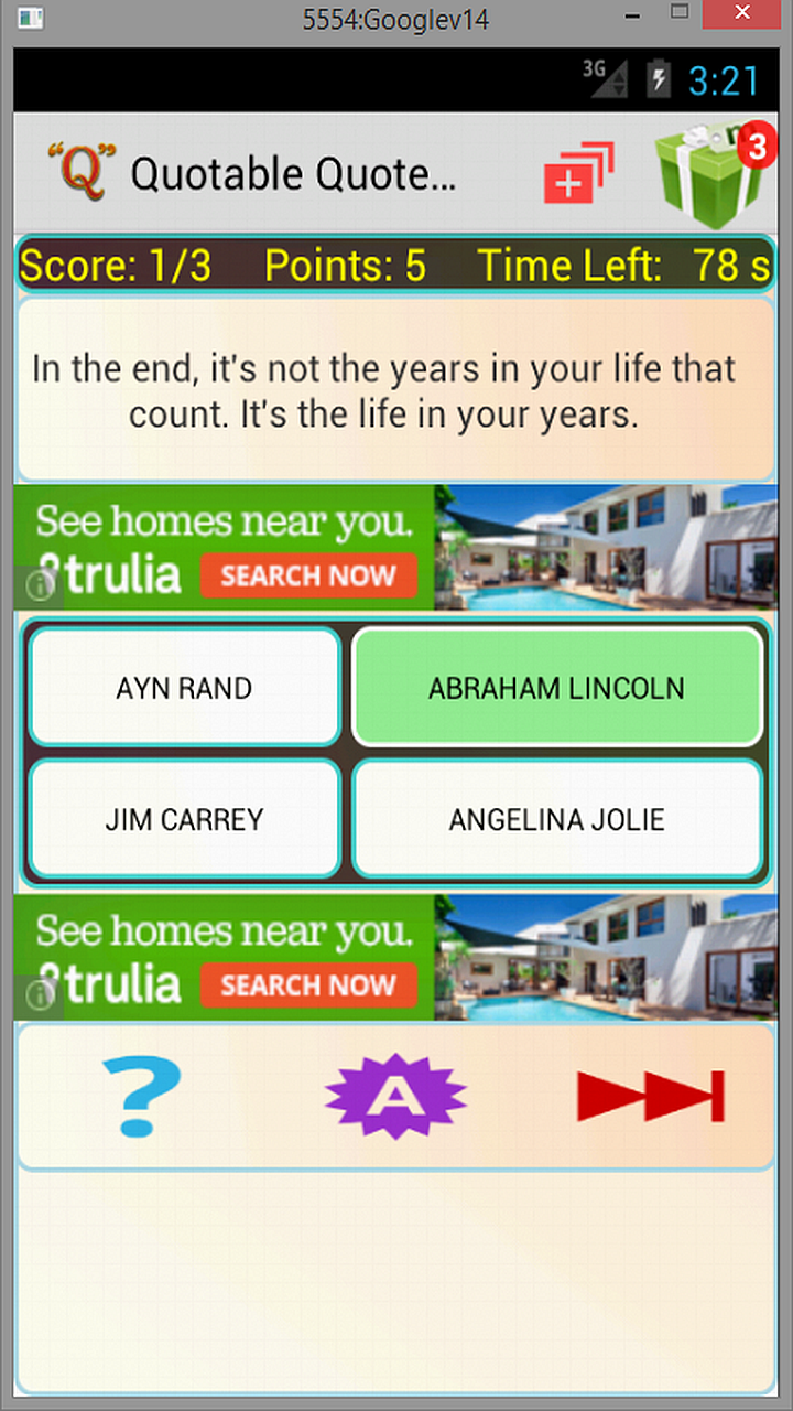 Quotable Quotes Quiz - App on Amazon Appstore