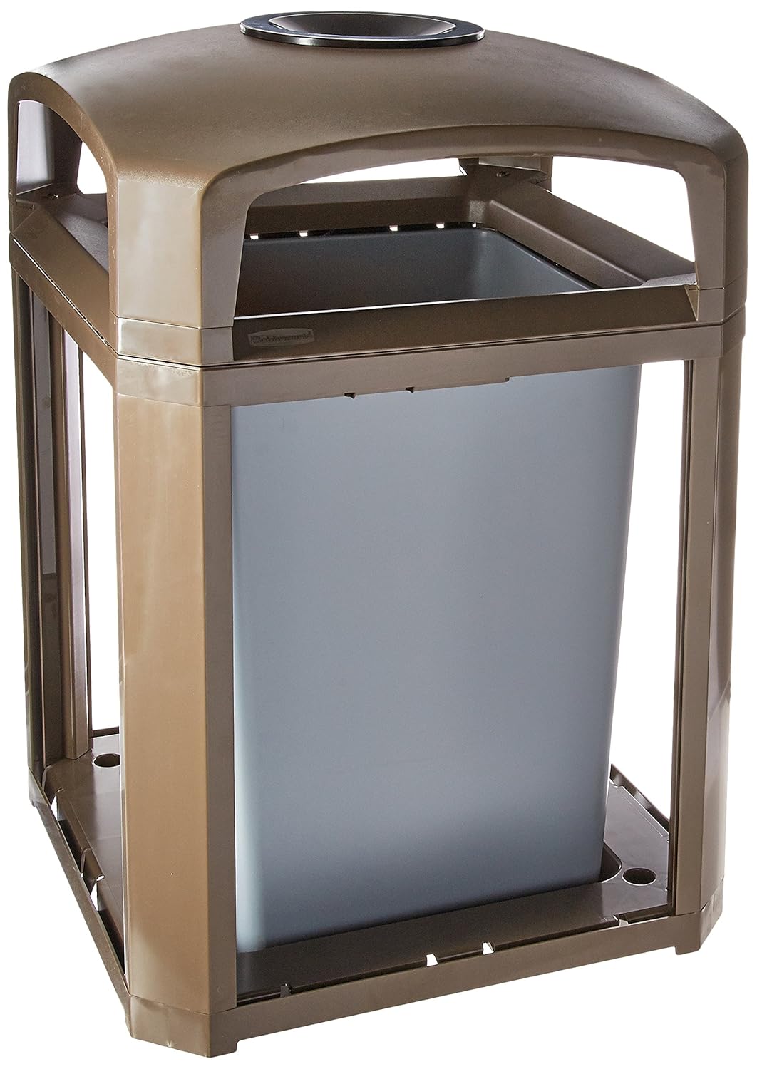 Rubbermaid Commercial Landmark Trash Can Frame with Ash Tray, 35 Gallon ...