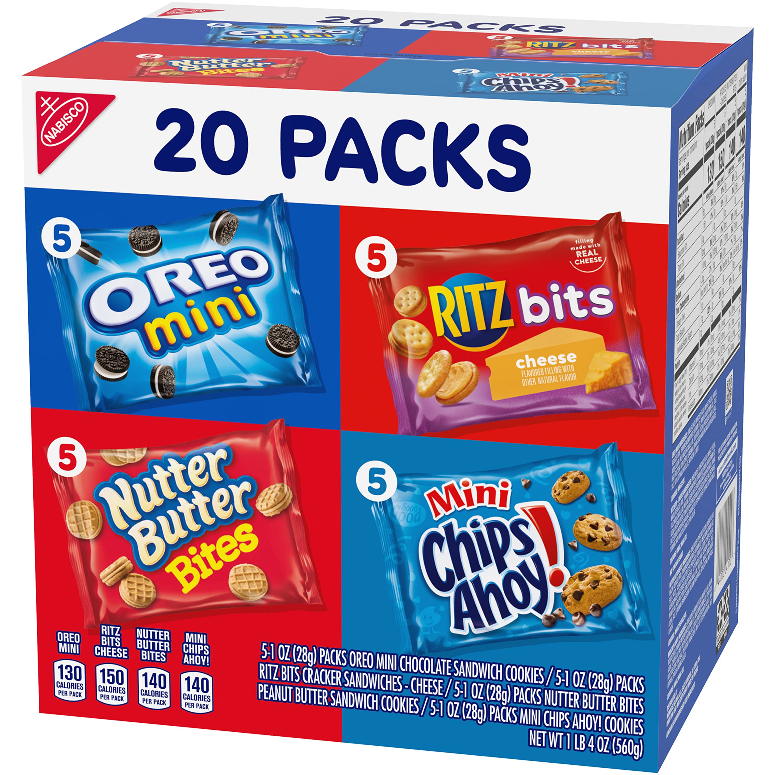 Buy Nabisco Classic Mix Variety Pack, OREO Mini, CHIPS AHOY! Mini ...