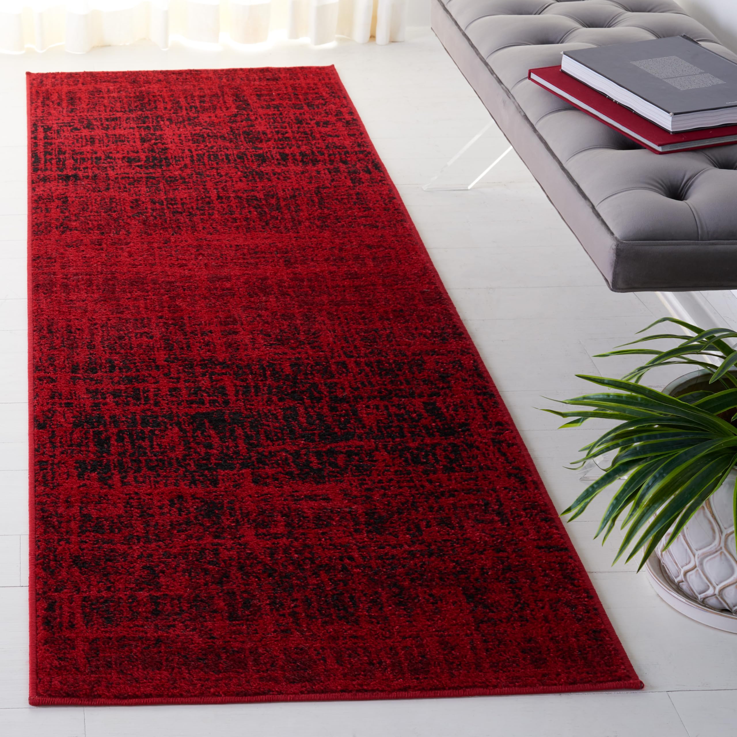Amazon.com: SAFAVIEH Adirondack Collection Runner Rug - 2'6" x 6', Red ...