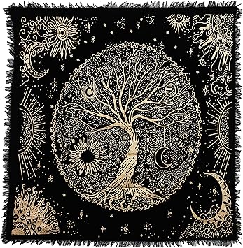 Amazon.com: Indian Consigners Tree of Life Altar Cloth Tapestry ...