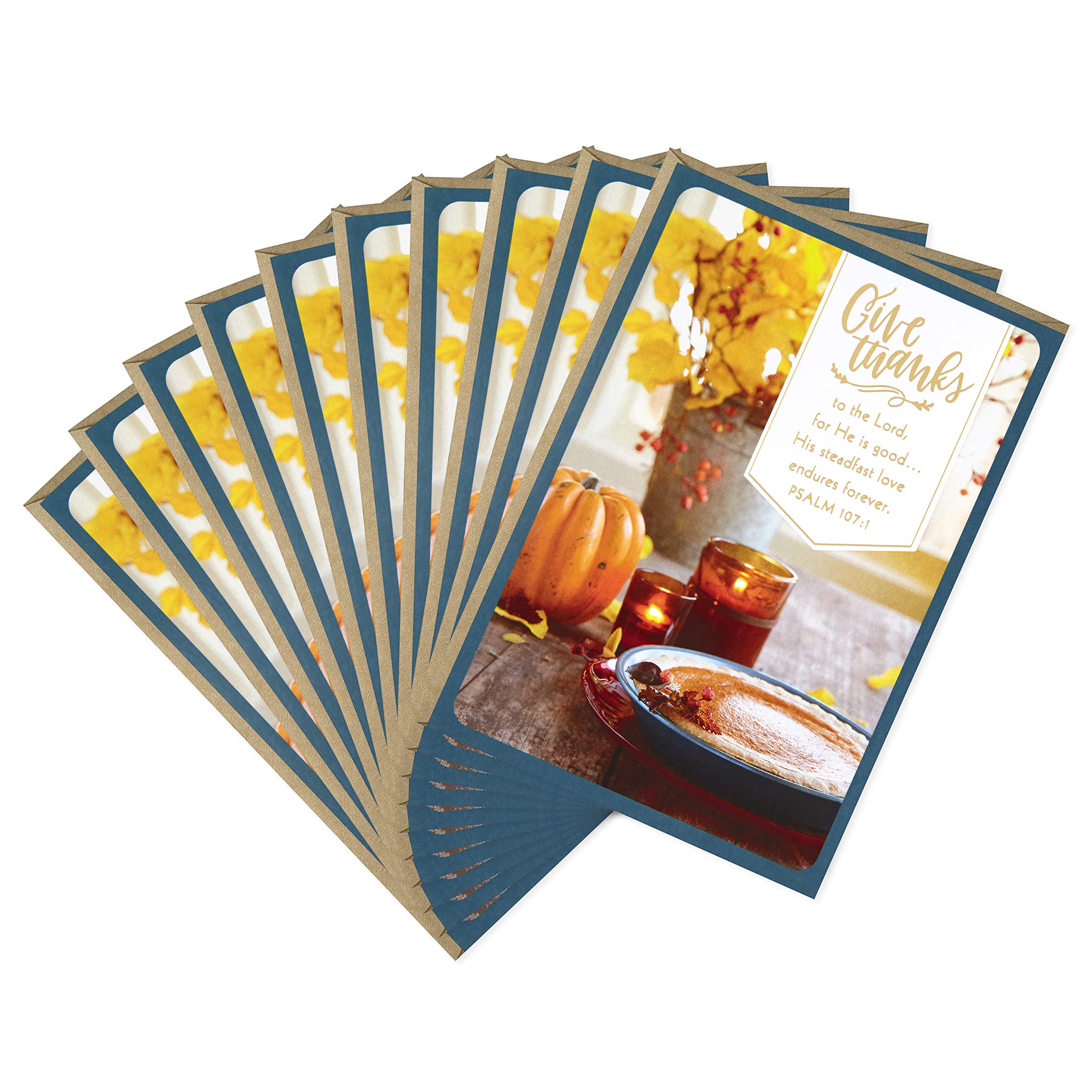 Amazon.com: Hallmark Dayspring Pack of Religious Thanksgiving Cards ...