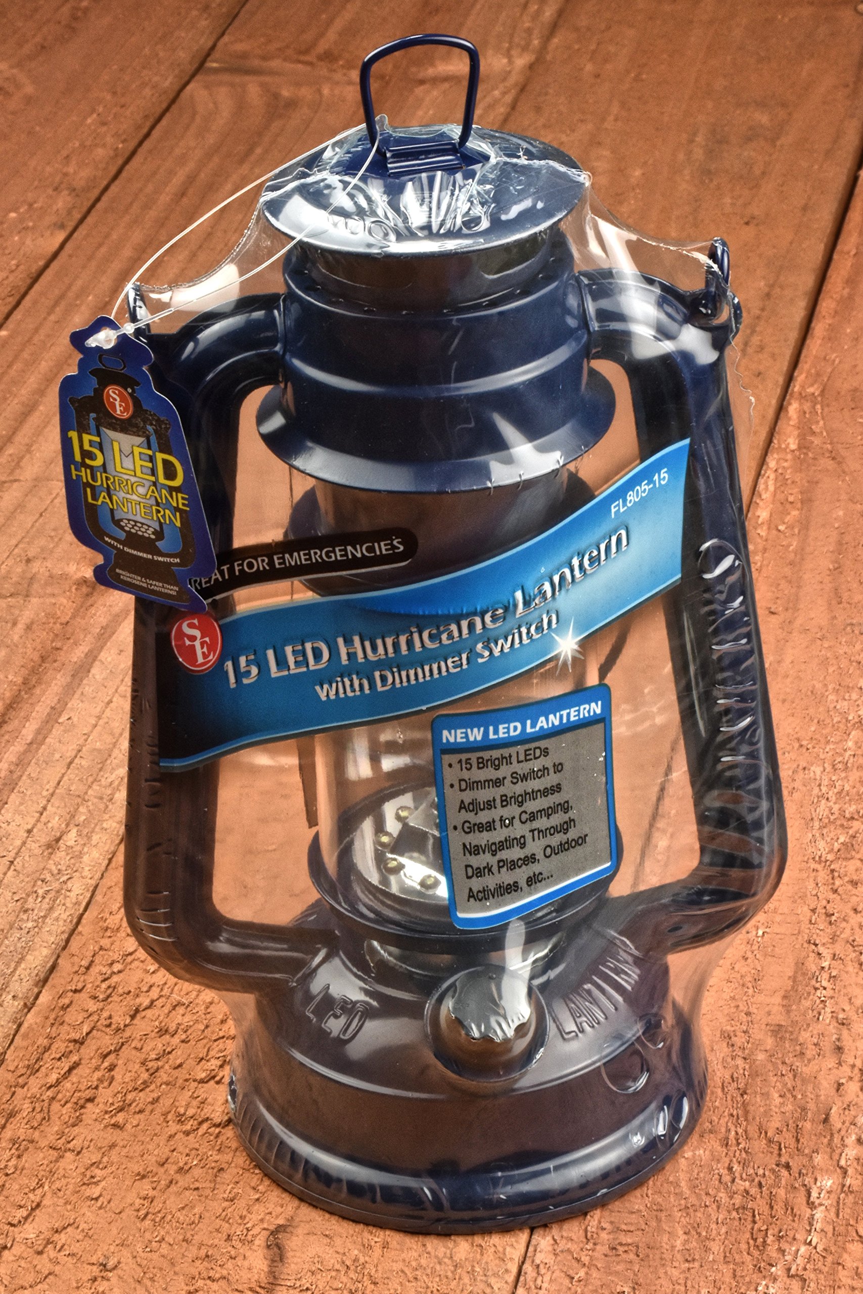 Se 15 Led Hurricane Lantern Hurricane Lantern Green/Brass Small