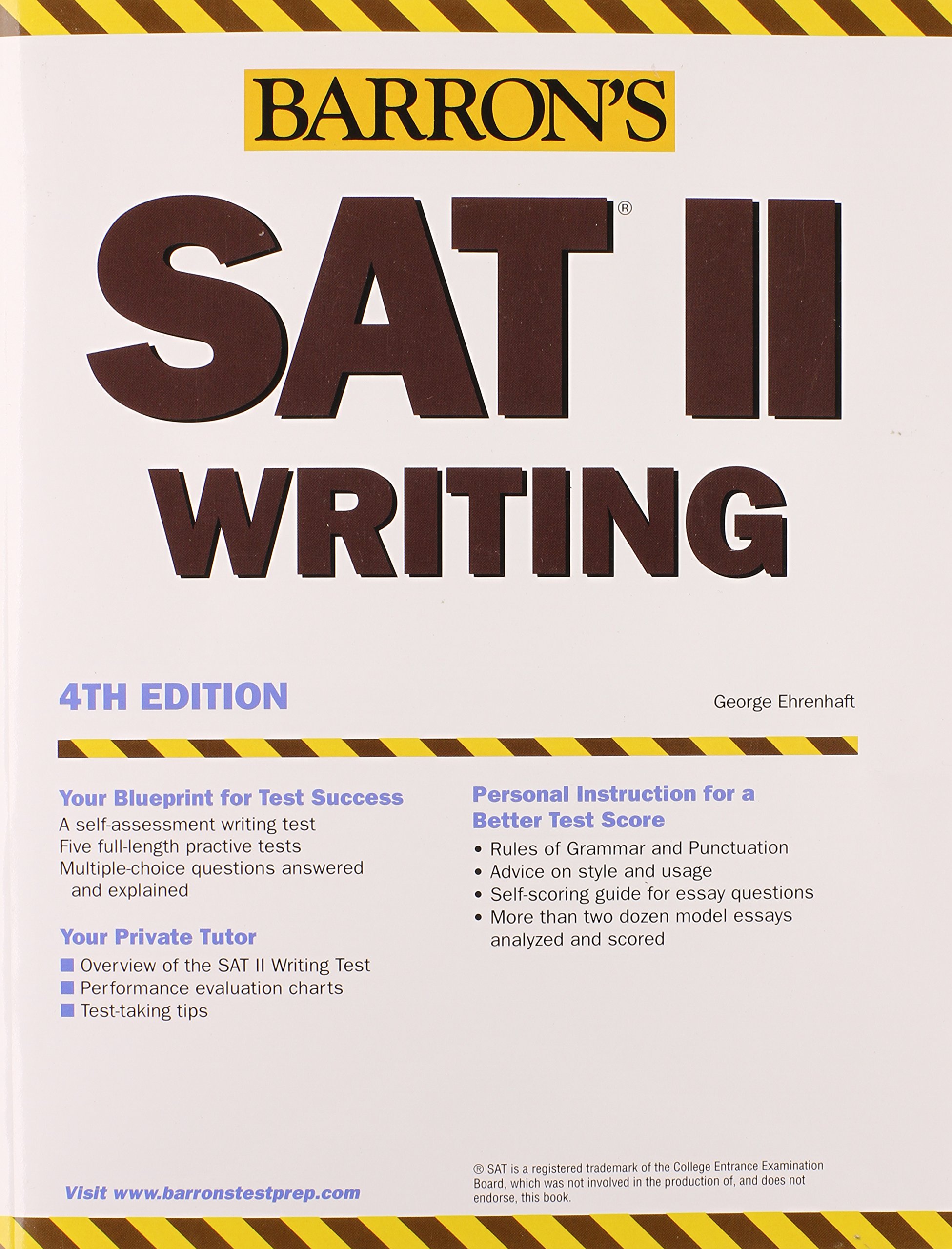 Amazon.com: SAT II Writing (Barron's How to Prepare): 9780764123467 ...