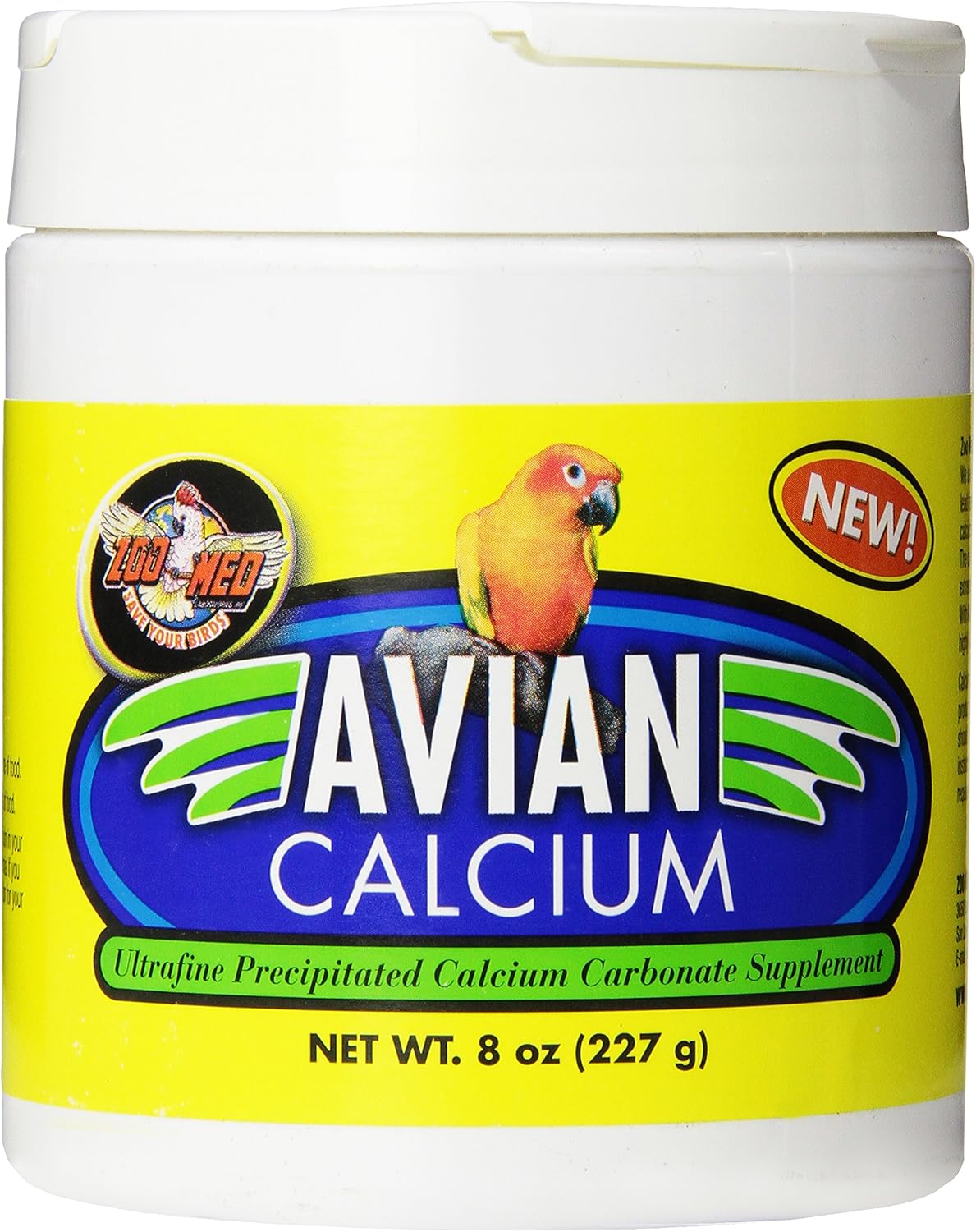 Amazon.com : Zoo Med Avian Calcium Bird Food, Black, 8 Ounce (Pack of 1 ...
