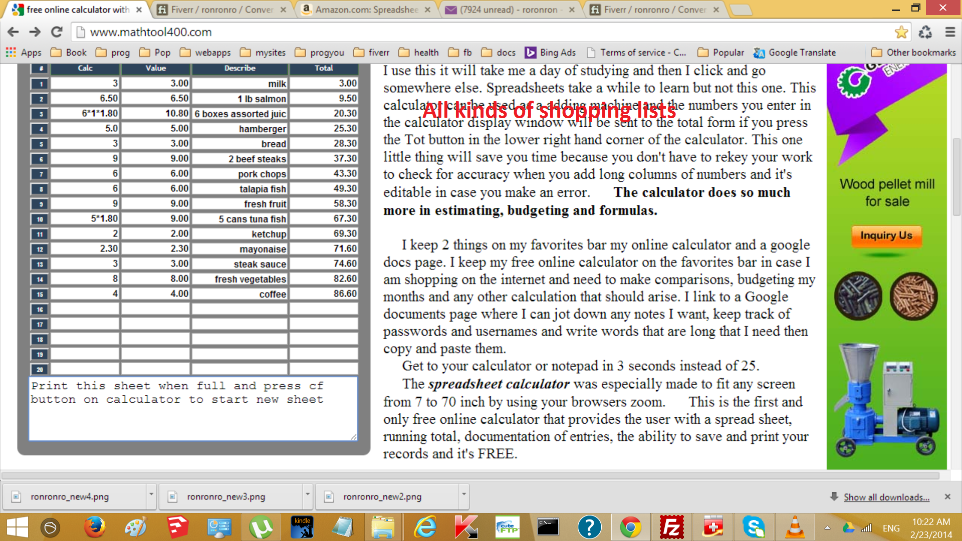 Spreadsheet Calculator - App on Amazon Appstore