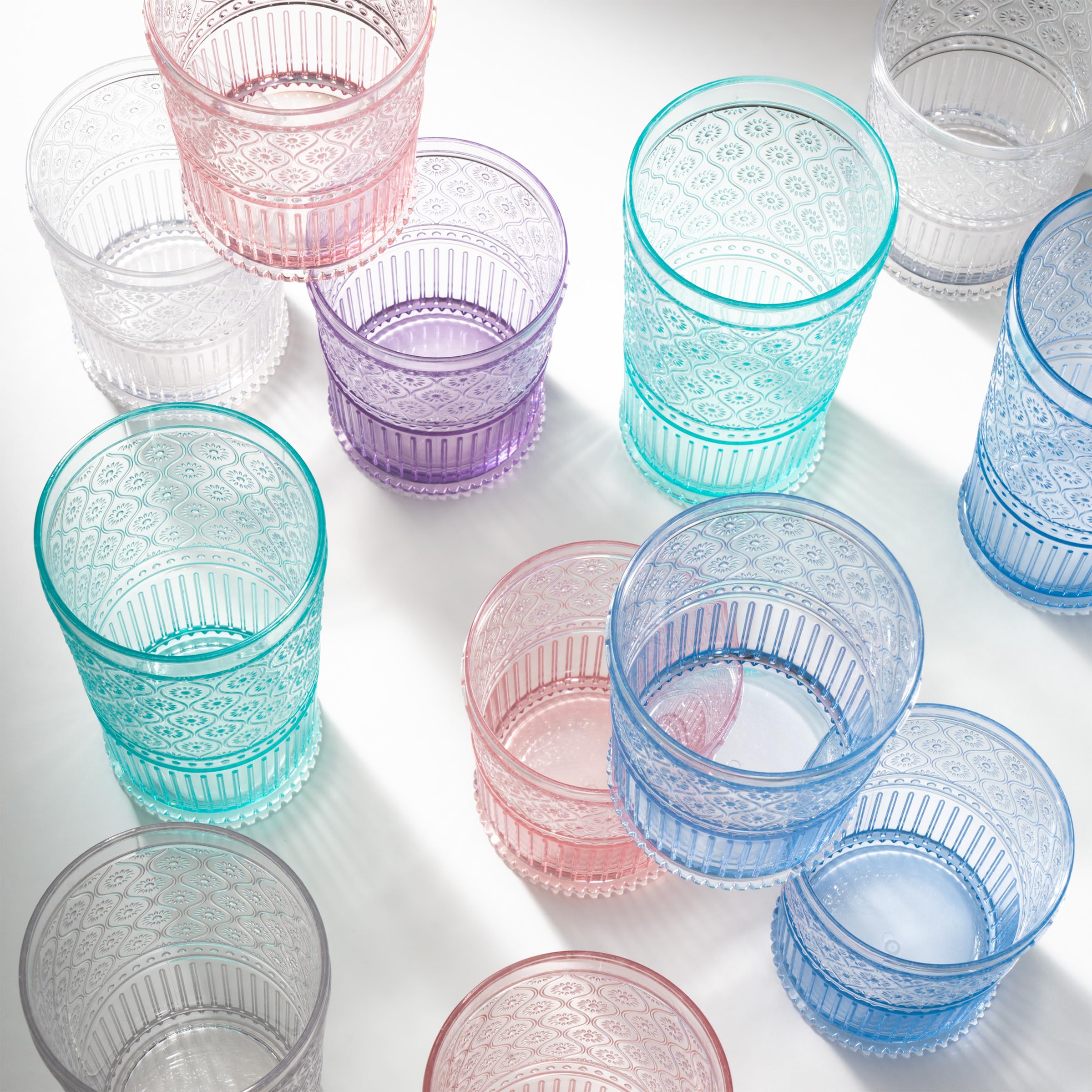 Snapklik.com : Godinger Highball Drinking Glasses, Acrylic Drinking ...