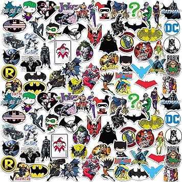 Amazon.com: Batman Sticker Pack Die Cut Vinyl Large Deluxe Stickers ...