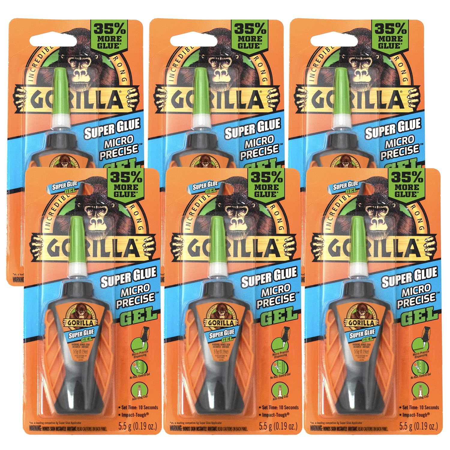 Amazon.com: Gorilla Micro Precise Super Glue Gel, Cyanoacrylate Glue ...