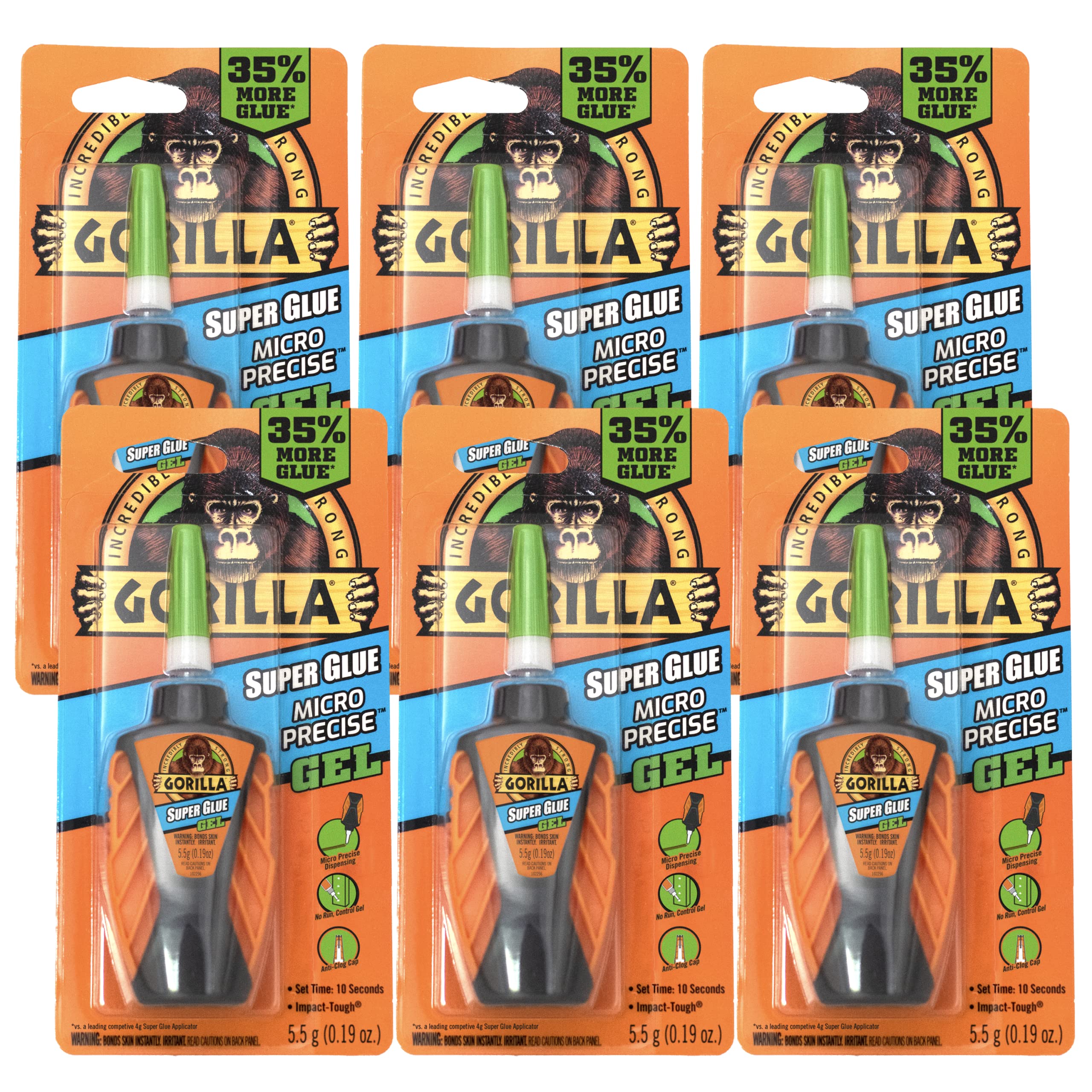 Amazon.com: Gorilla Micro Precise Super Glue Gel, Cyanoacrylate Glue ...