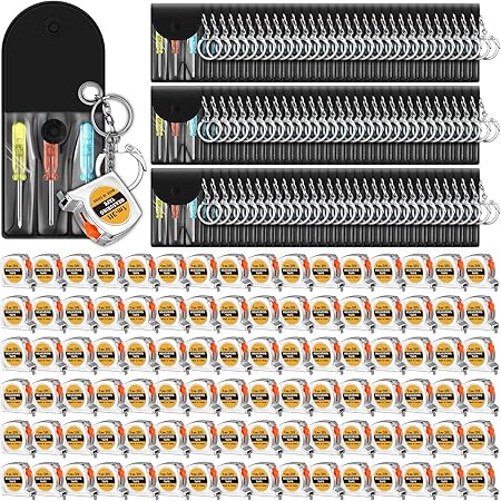 24 Pcs Mini Screwdriver Keychain Set LED Lights Keychain Bulk Mini ...