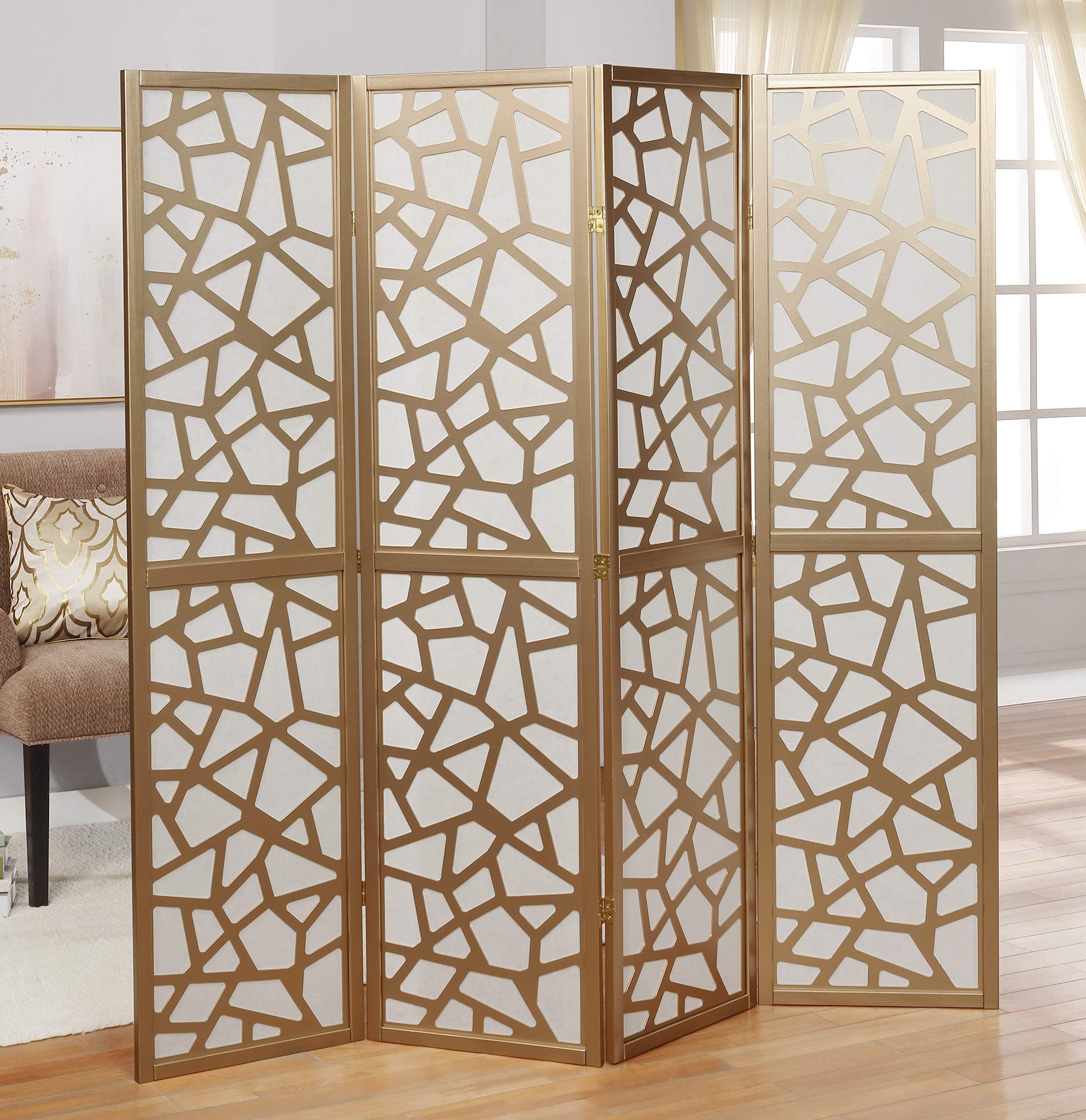 Amazon.com: Deco 79 Metal Geometric Partition Room Divider Screen ...
