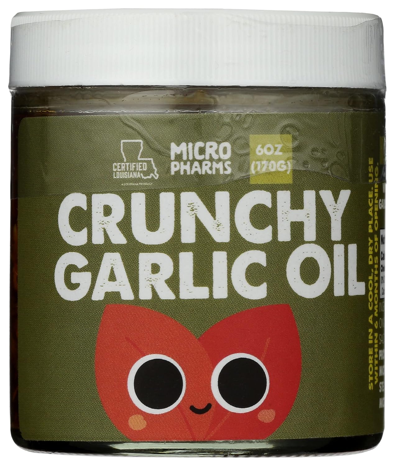 Amazon.com : Micro Pharms Crunchy Garlic Oil, 6 OZ : Grocery & Gourmet Food