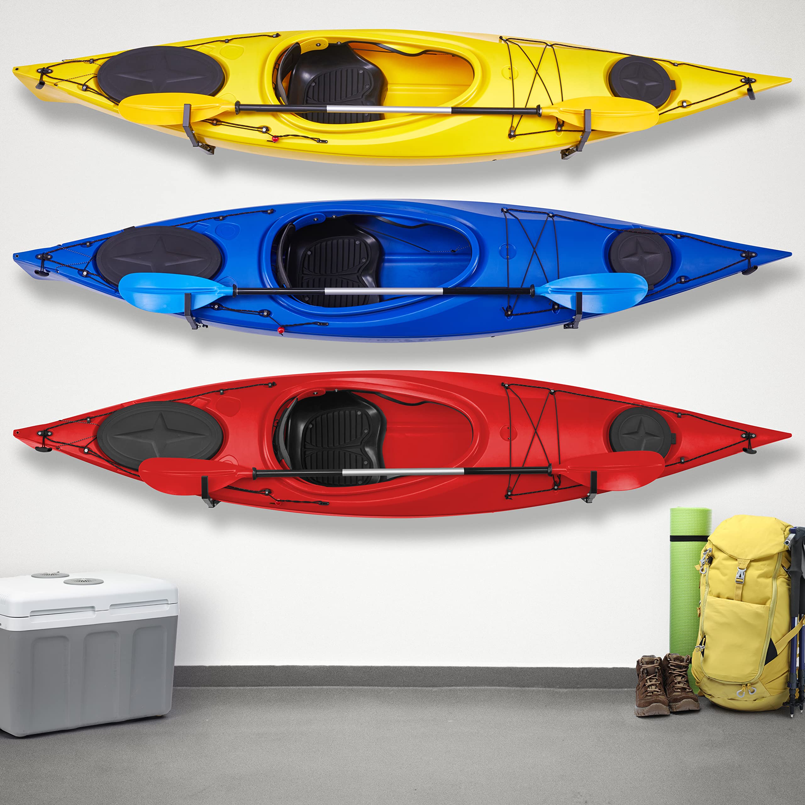 Snapklik.com : Kayak Wall Hanger, Heavy Duty Wall Mounted Kayak Storage ...