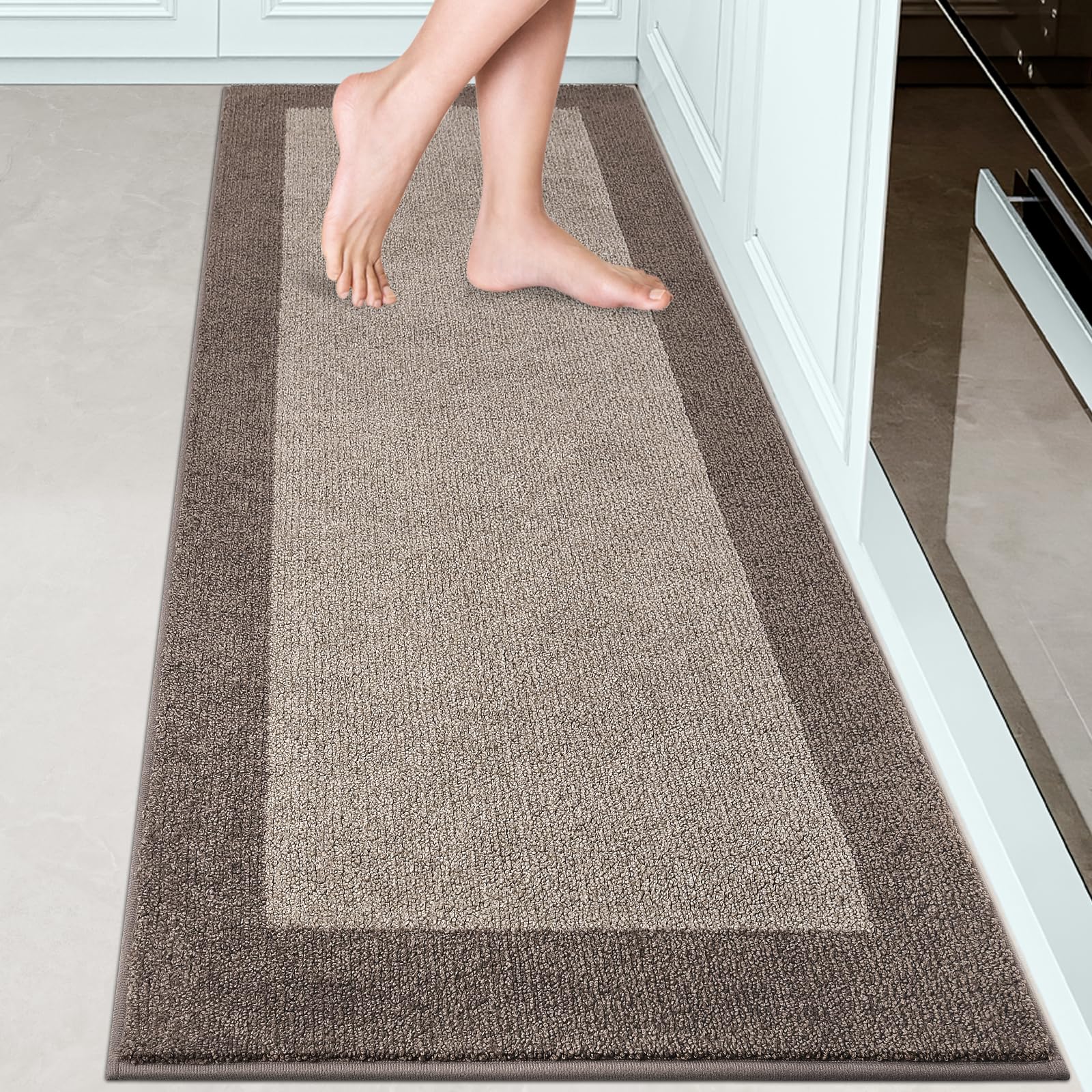 Amazon.com: DOMUSTEX Machine Washable Kitchen Rug 24" x 70", Non Slip ...