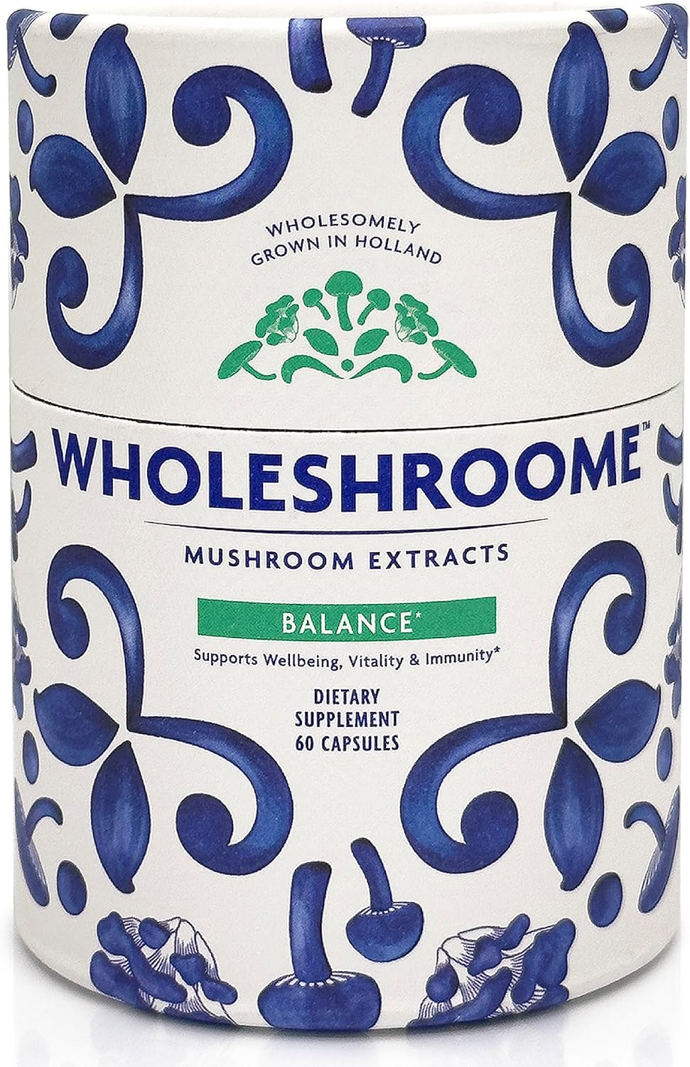 Amazon.com: Wholeshroome Balance | Premium European Mushroom Supplement ...