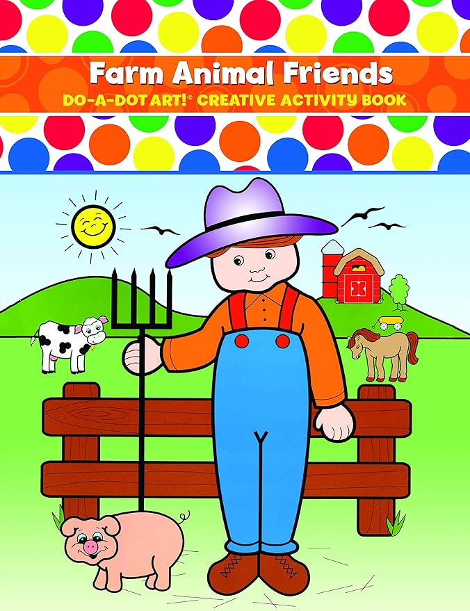 Amazon.com: Farm Animal Friends Creative Activity Coloring Book by Do A ...