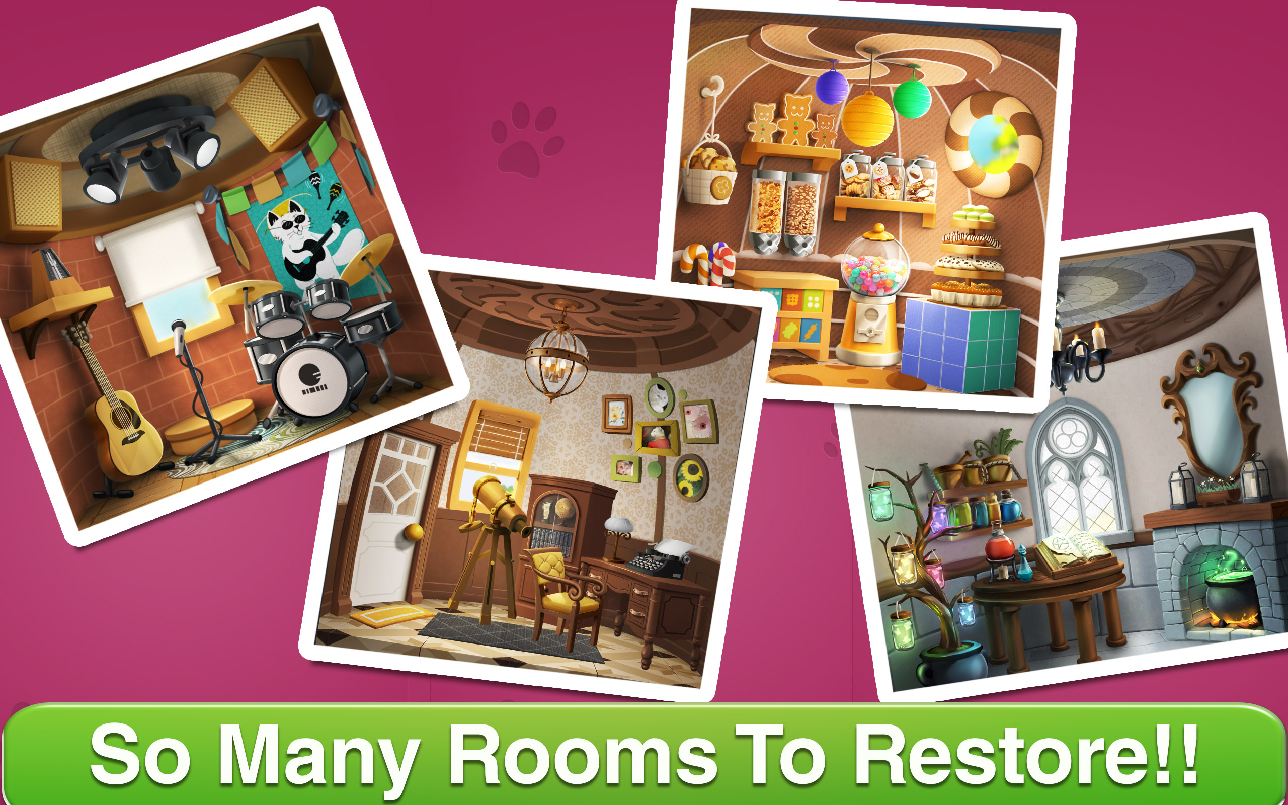 Cat Home Design: Decorate Cute Magic Kitty Mansion - App on the Amazon ...