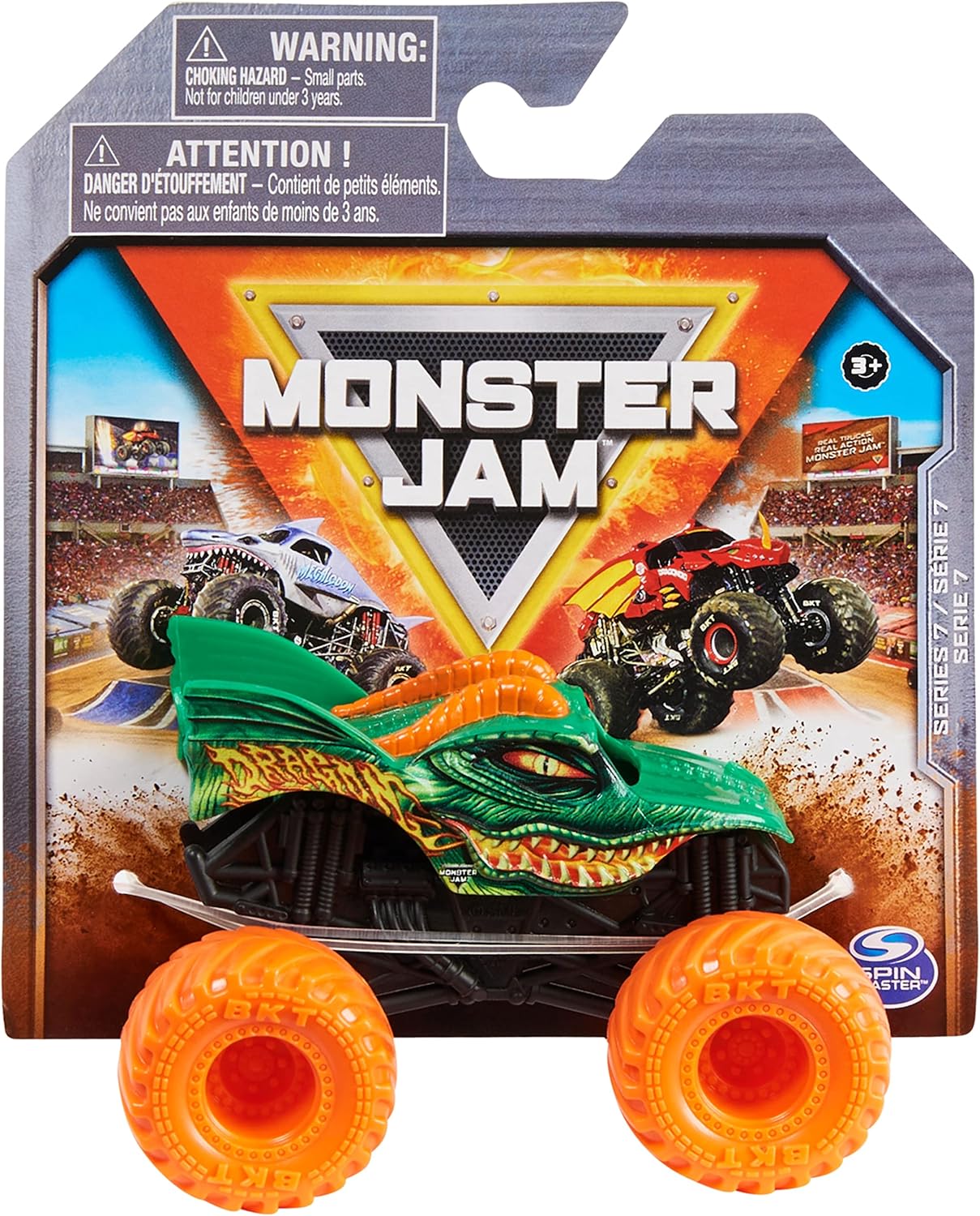 Monster Jam, Official Dragon Monster Truck, 1:70 Scale : Amazon.co.uk ...