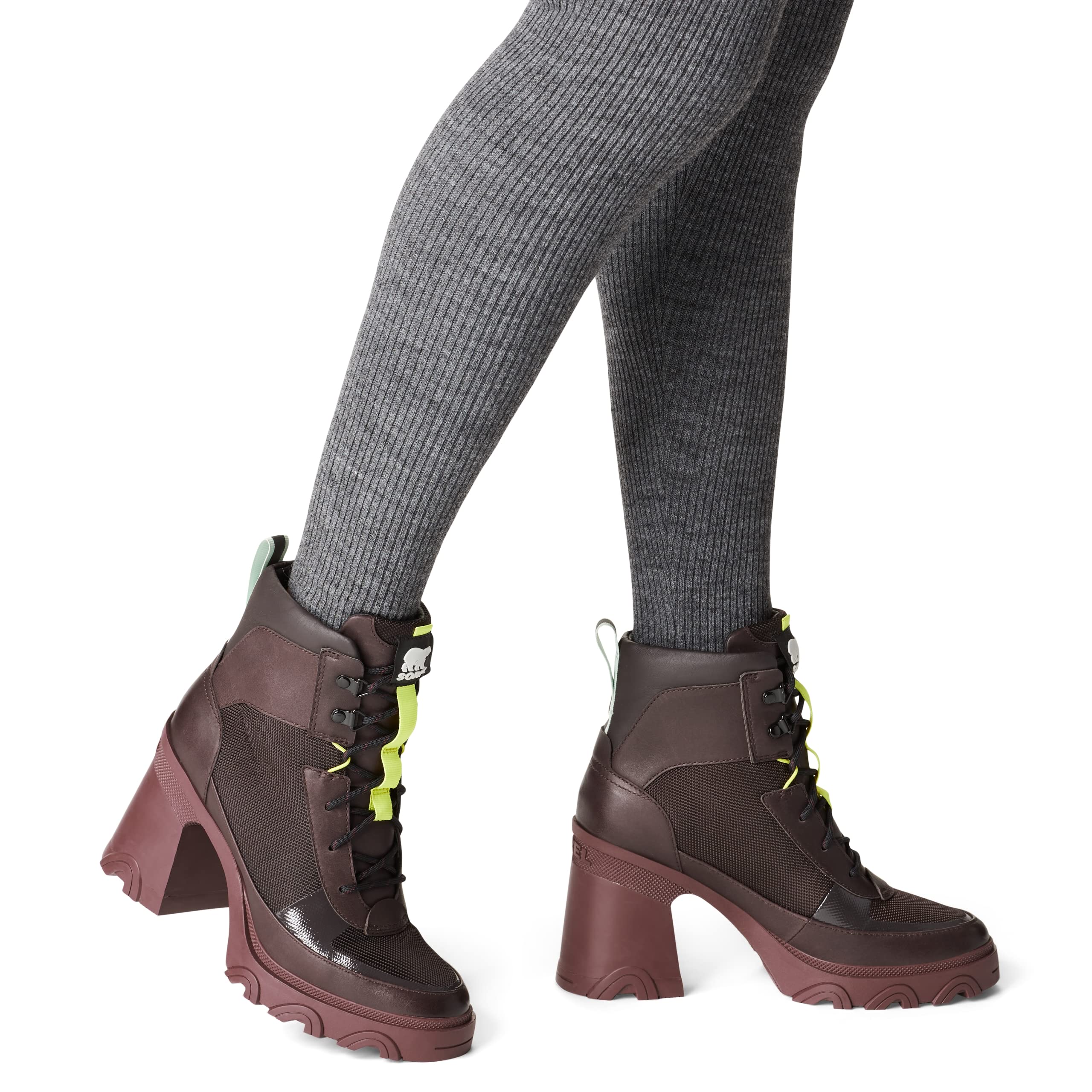 Snapklik.com : Sorel Womens Brex Heel Lace Boot - New Cinder
